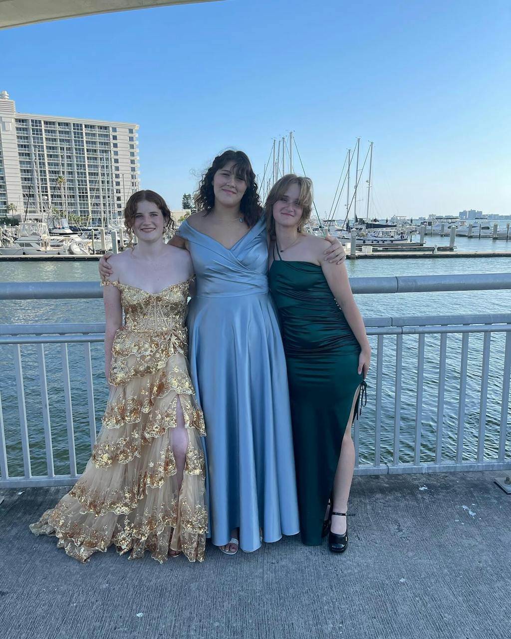 Capri | A-Line Lace Off-the-Shoulder Tiered Long Prom Dress with Slit