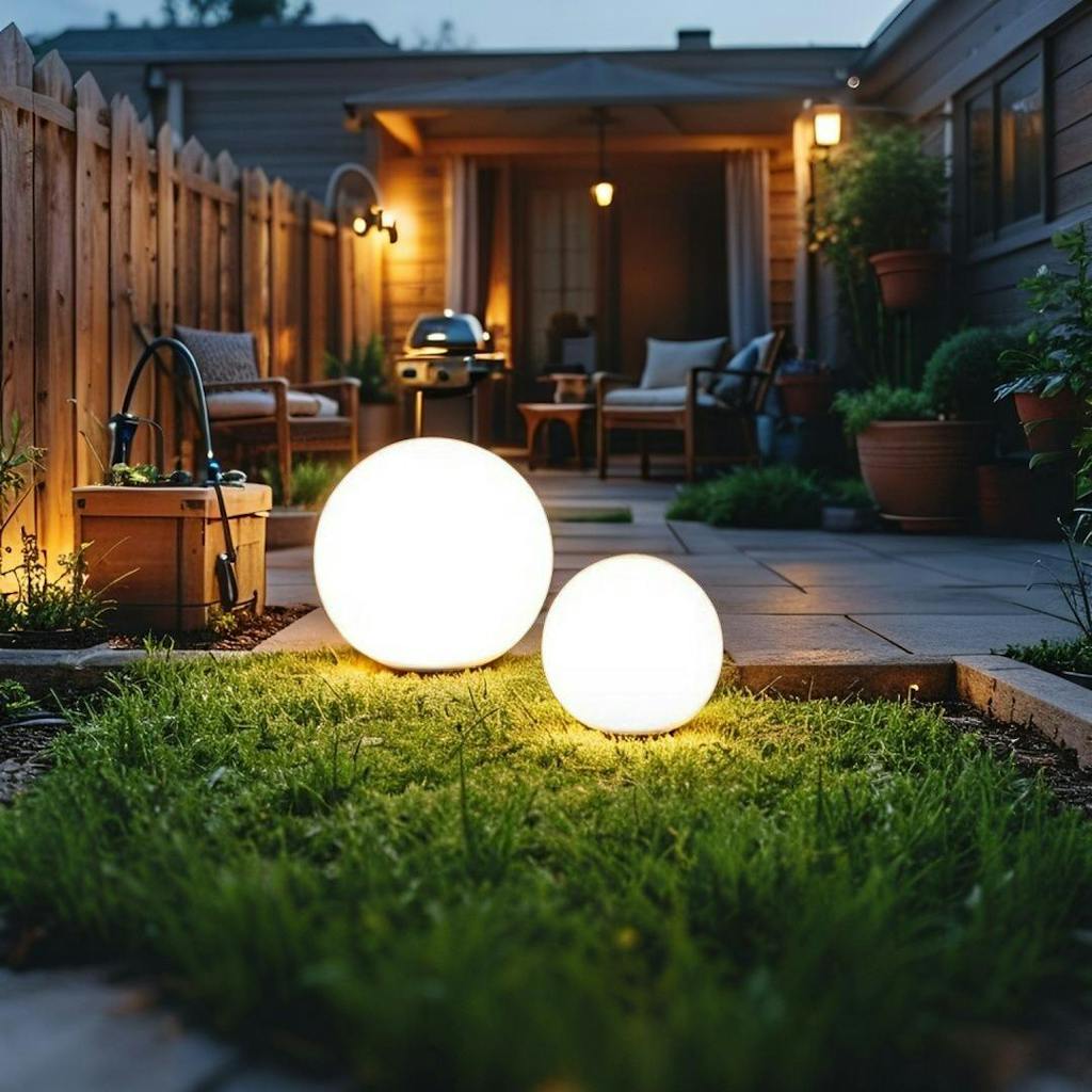 Waterproof Garden Ball Lights – Outdoor Solar Glow | Kiyo Home