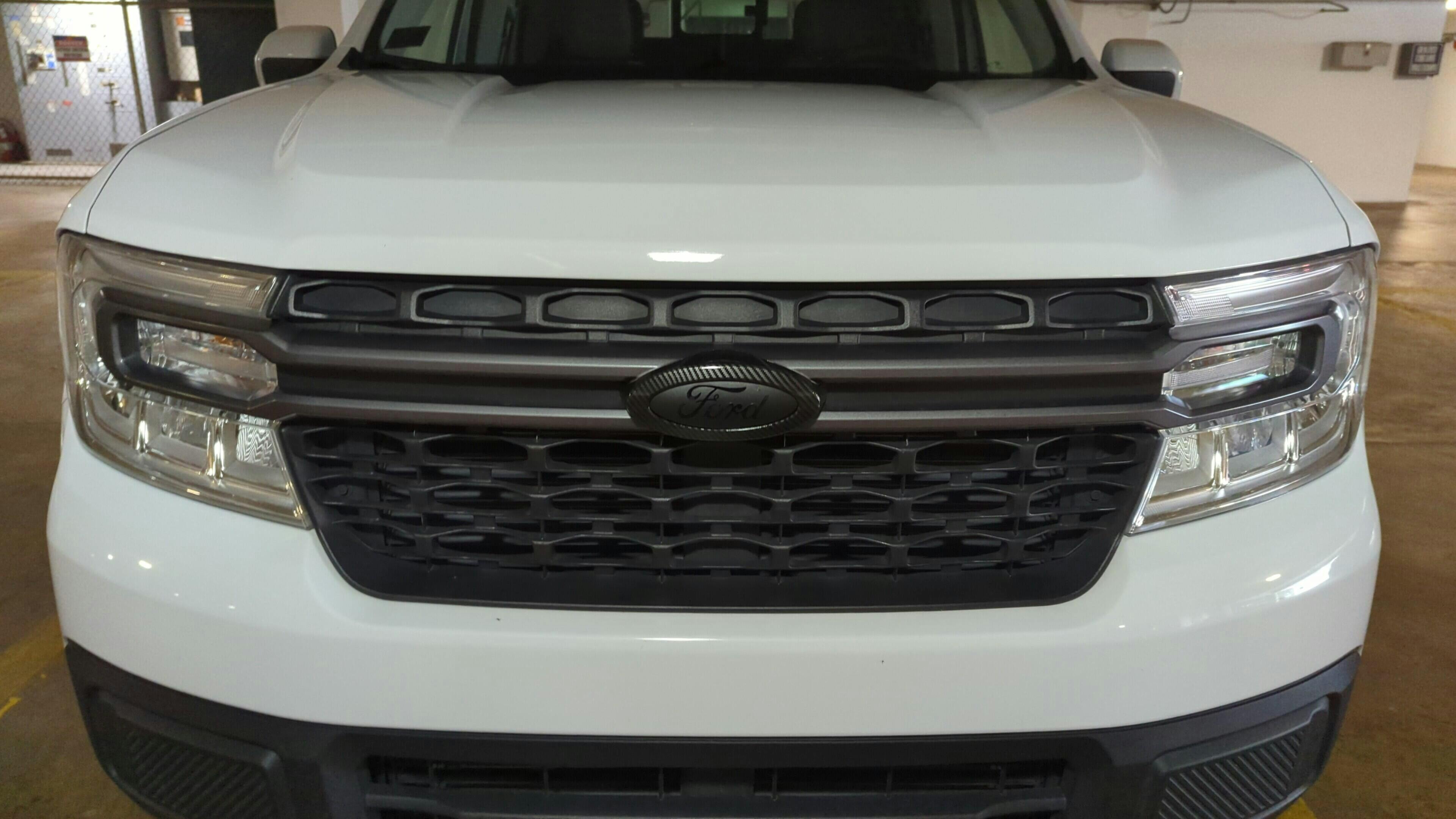 2022-2024 Ford Maverick BLACKOUT Emblem Overlay DECALS Front & Rear Set ...