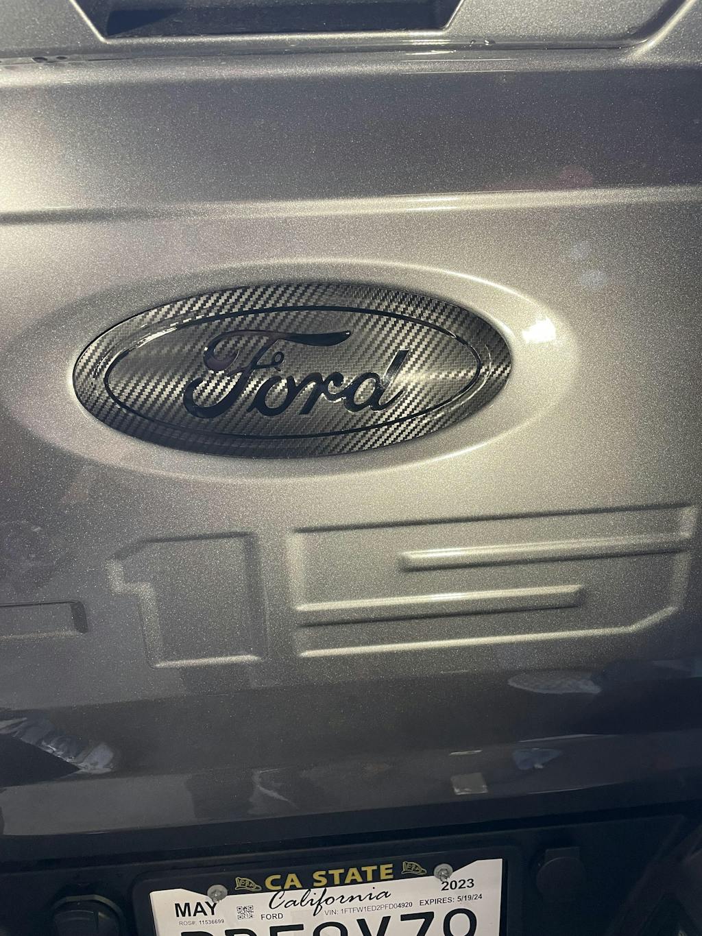 2015-2023 Ford F150 Carbon Fiber BLACKOUT Emblem Overlay DECALS – KJM ...