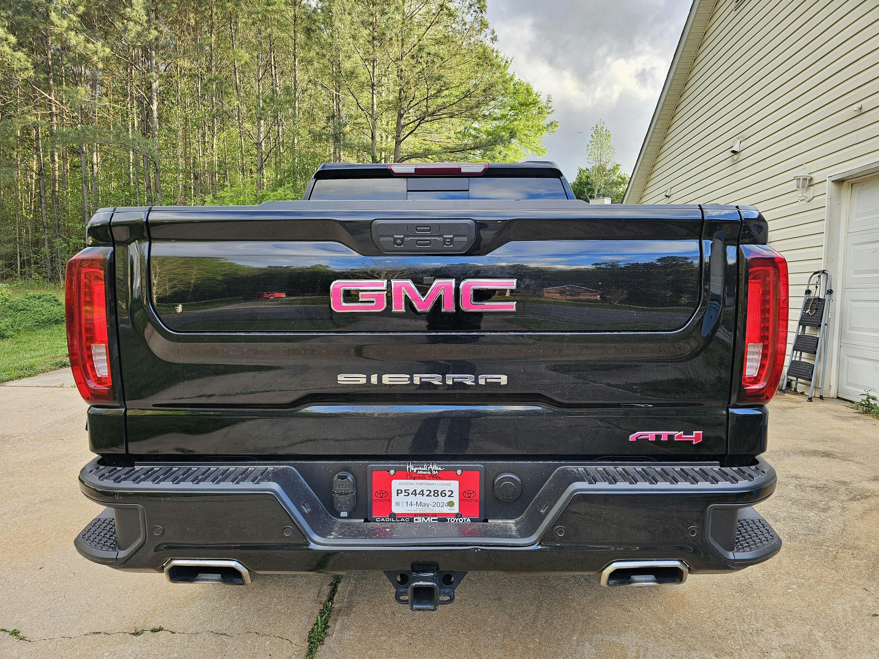 Sierra AT4 Badge Precut Emblem Overlay DECALS – KJM Vinyl Decals