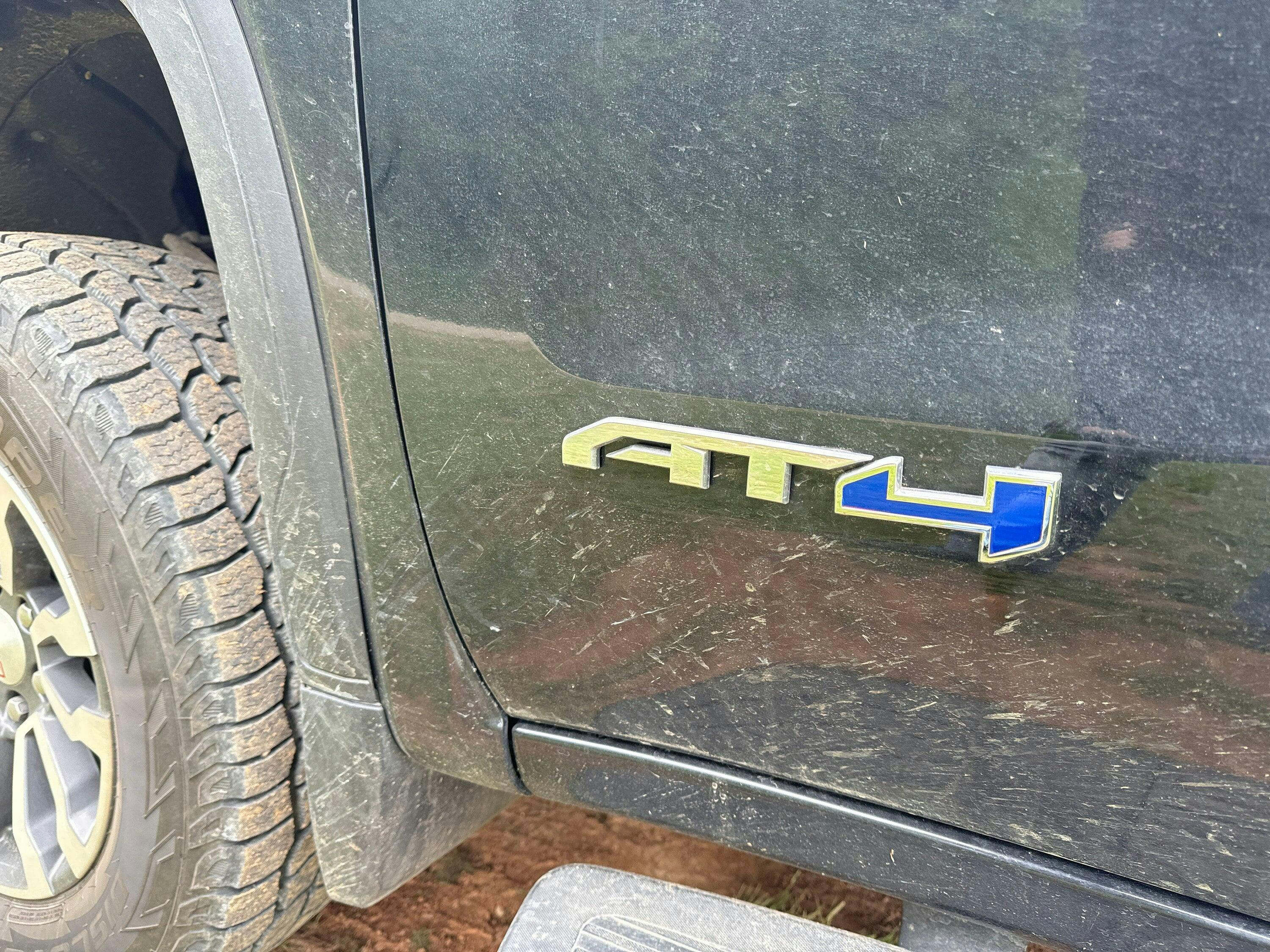 Sierra AT4 "4" Badge Precut Inlay DECALS – KJM Vinyl Decals