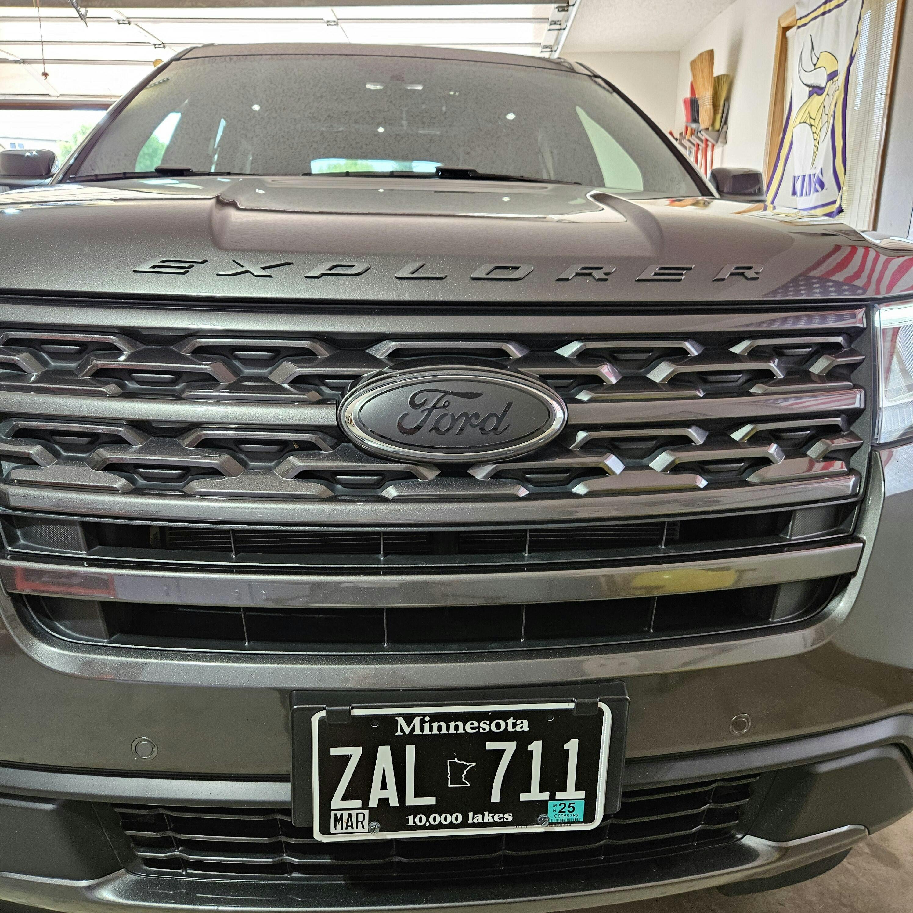 2011-2019 Ford Explorer BLACKOUT Emblem Overlay DECALS Grille ...