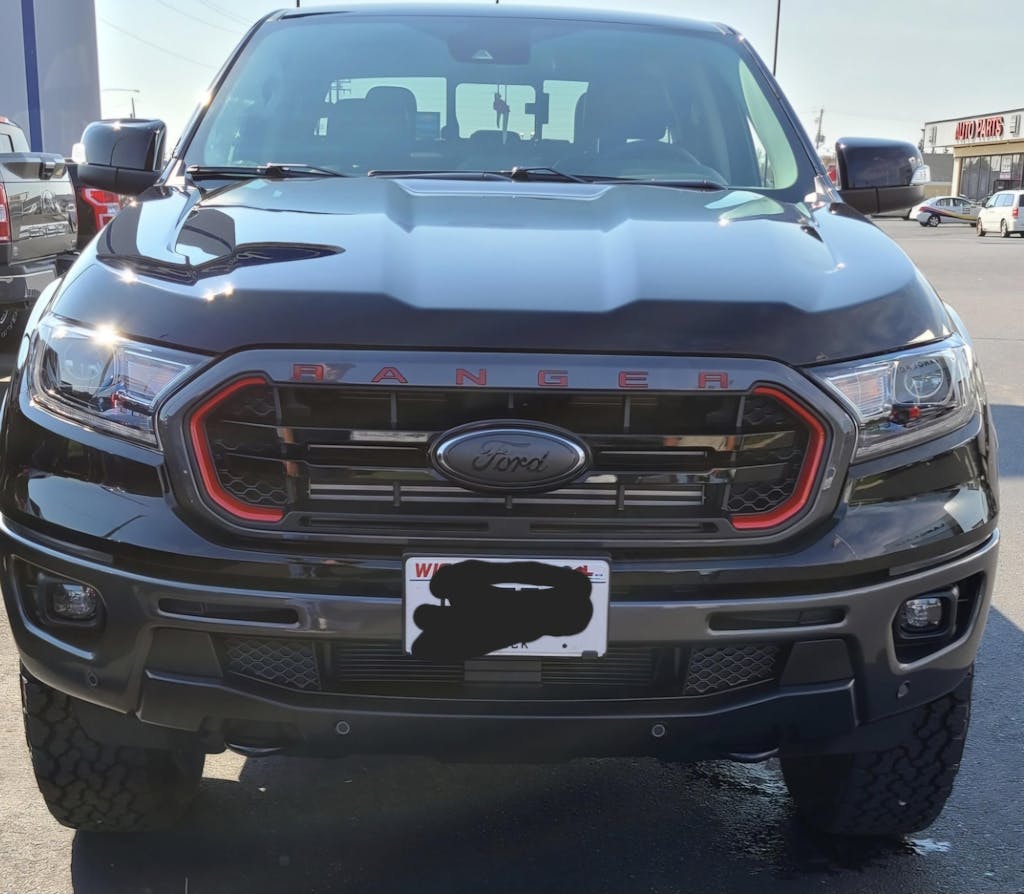 2019-2023 Ford Ranger BLACKOUT Emblem Overlay DECALS Grille & Tailgate ...