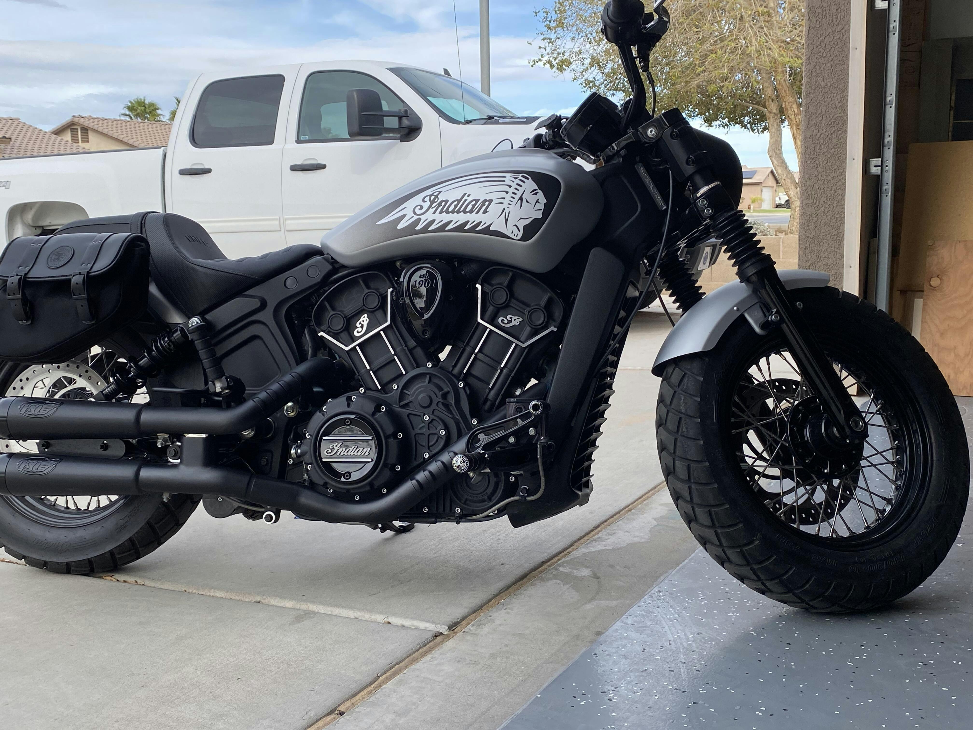 Custom Indian Hooligan Motorcycle Decals New 2PC Set Handcrafted RARE ...