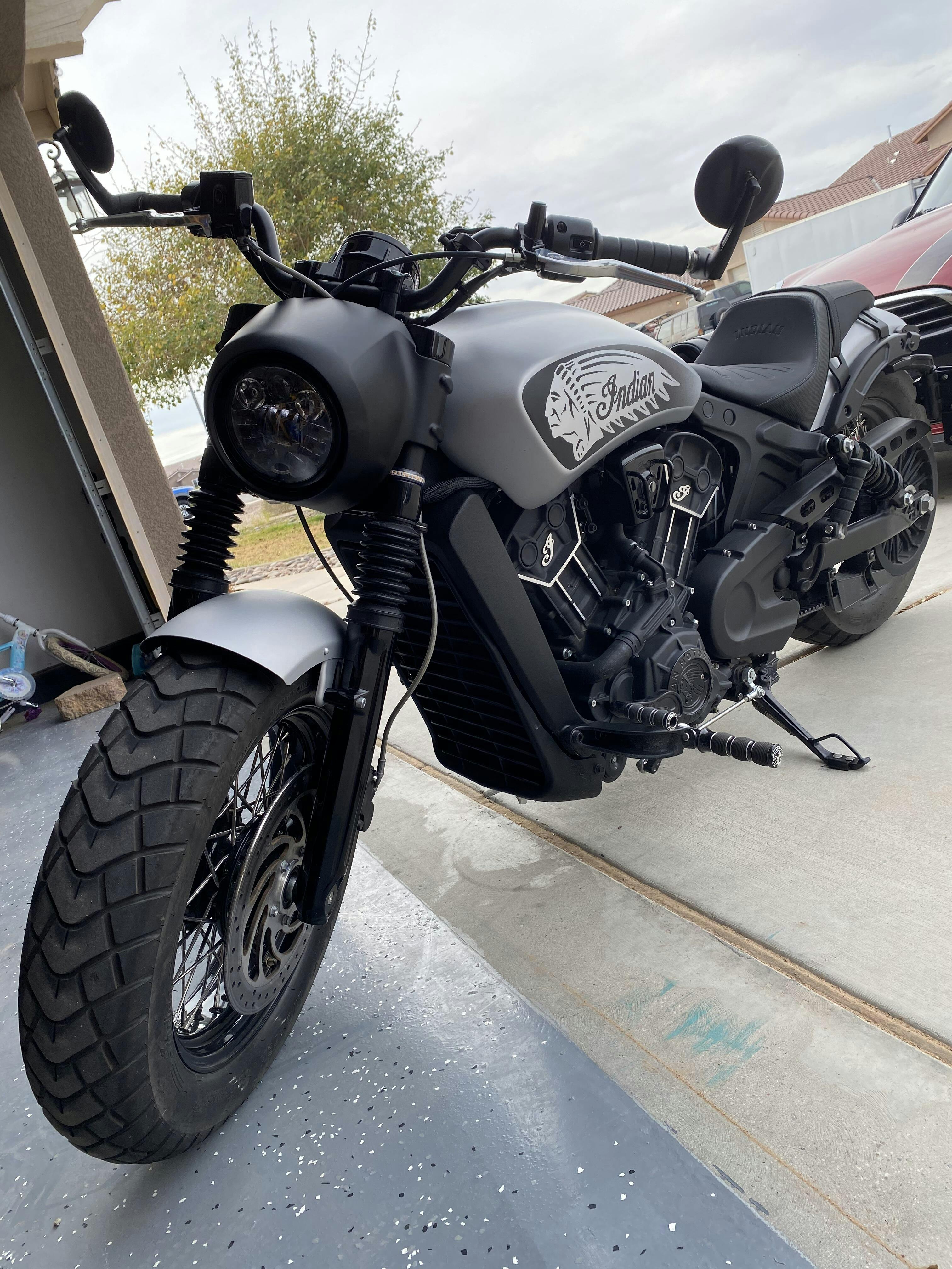 Custom Indian Hooligan Motorcycle Decals New 2PC Set Handcrafted RARE ...