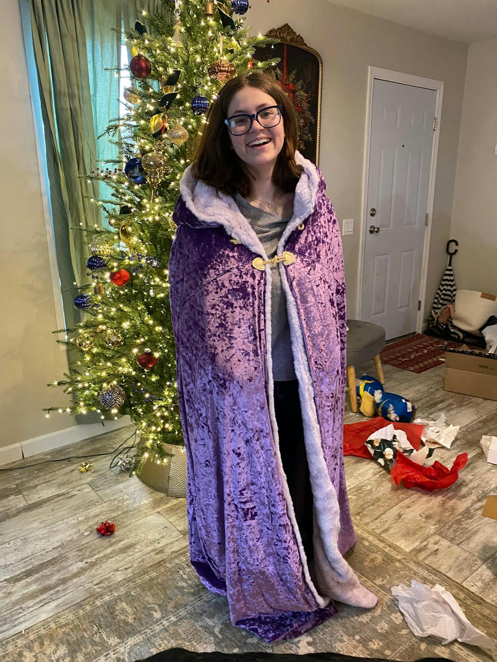 KnightWeave Royal Cloak | Luxury Velvet Hooded Cape for Renaissance ...