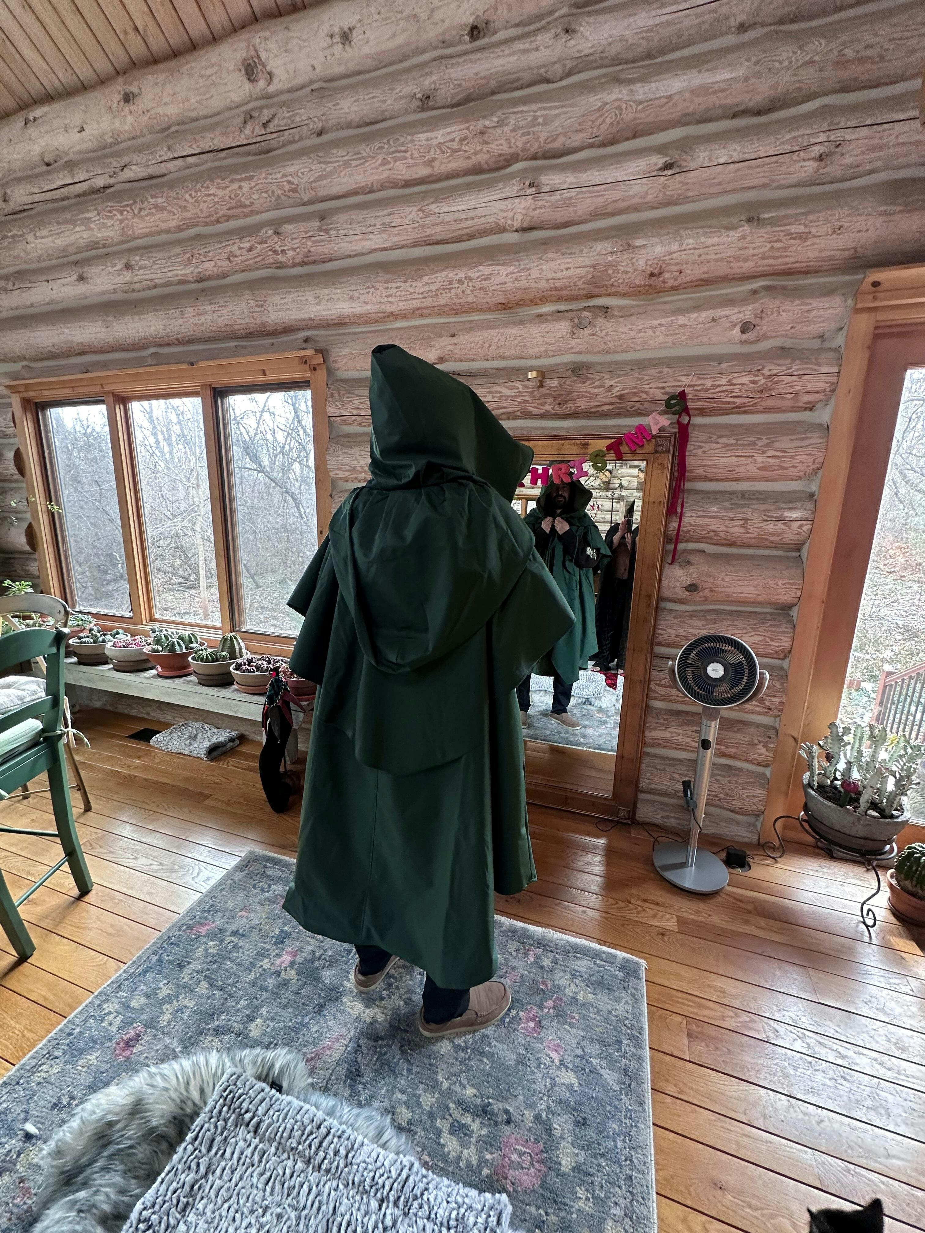 Knightweave Waterproof Scout Cloak | Hooded Outdoor Adventure Cape