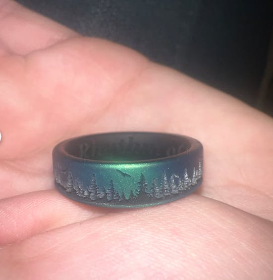 Forest Silicone Ring: Enchanted Green, Sapphire Blue, Lavender Purple ...