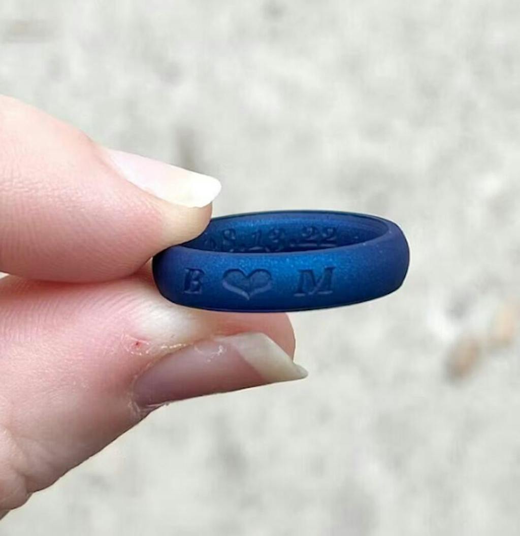 Custom Engraved Silicone Rings - Thoughtful Anniversary Gift