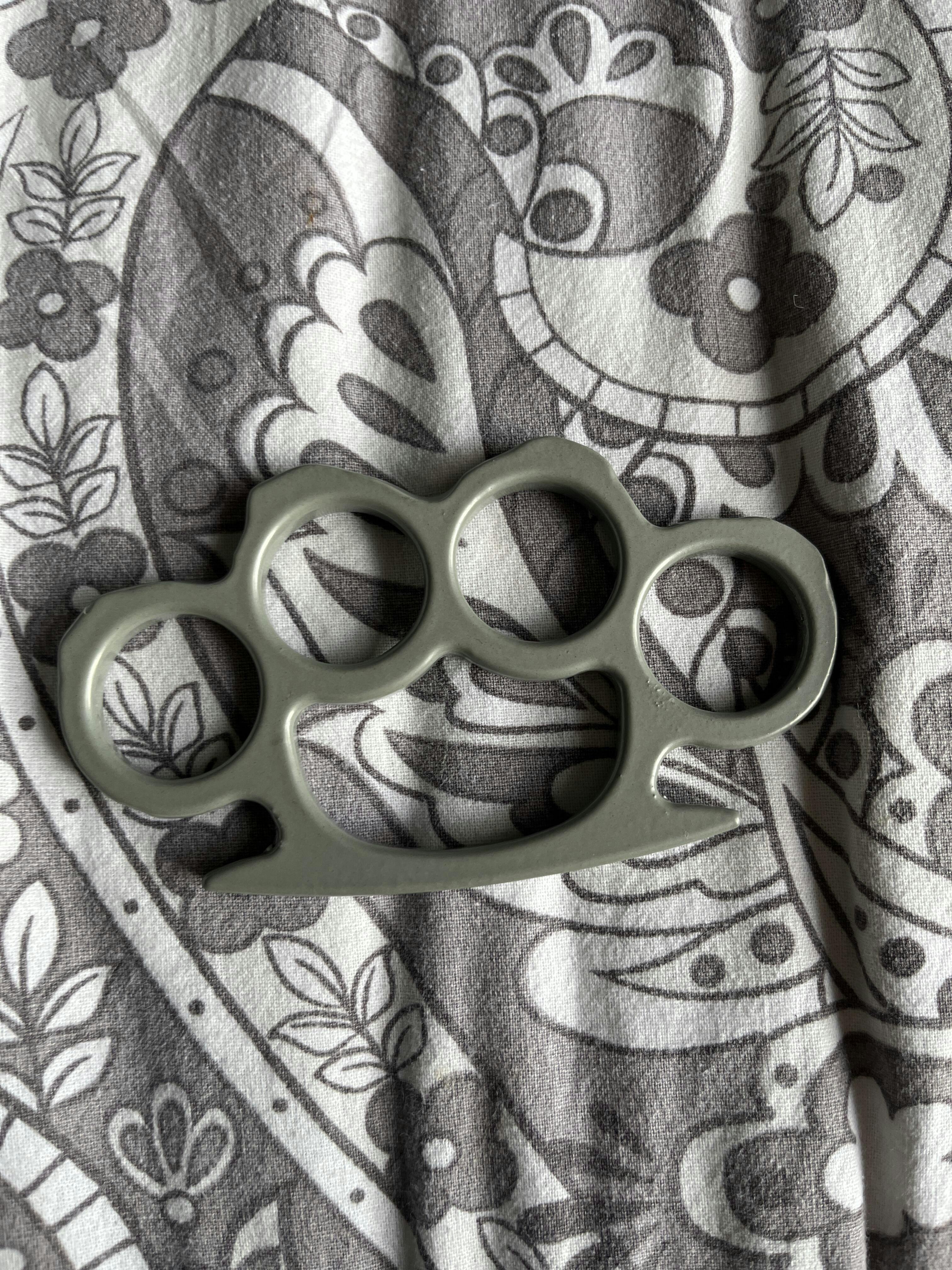 Order - Solid Brass Knuckles Duster For Self Defense Window Breaker ED ...