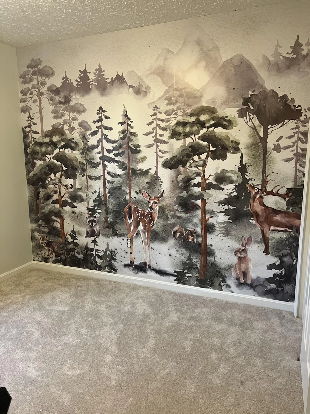 Deer Woodland Mural – Koko Art Shop