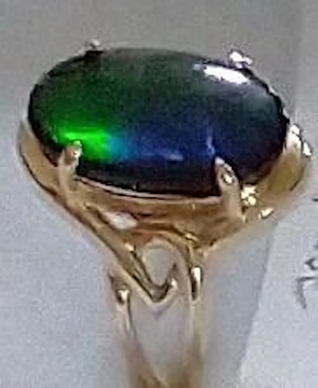 Women's Alice 14K Gold A Grade Ammolite Ring – KORITE