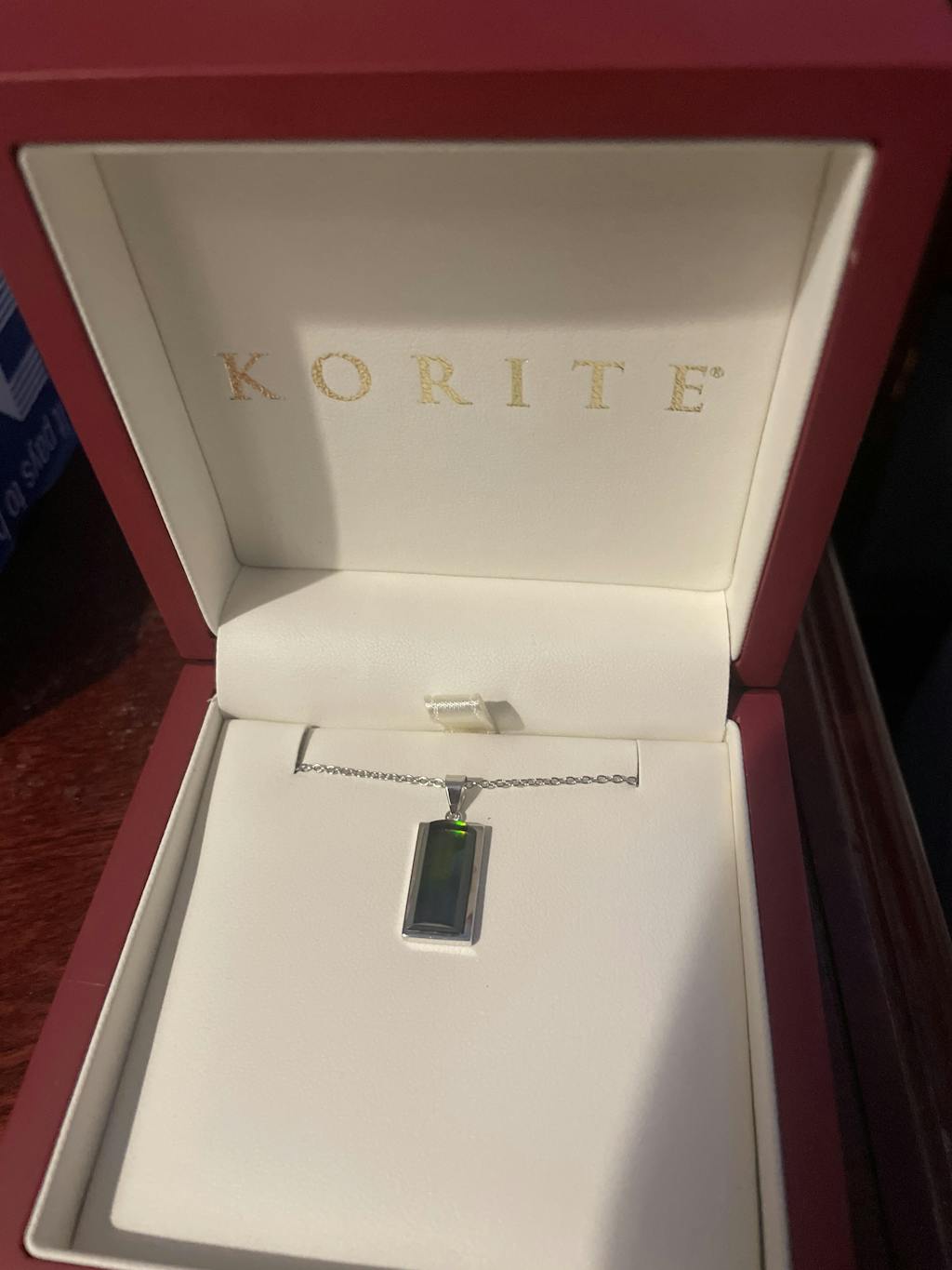 Women's Priscilla 14K Gold A Grade Ammolite Pendant – KORITE