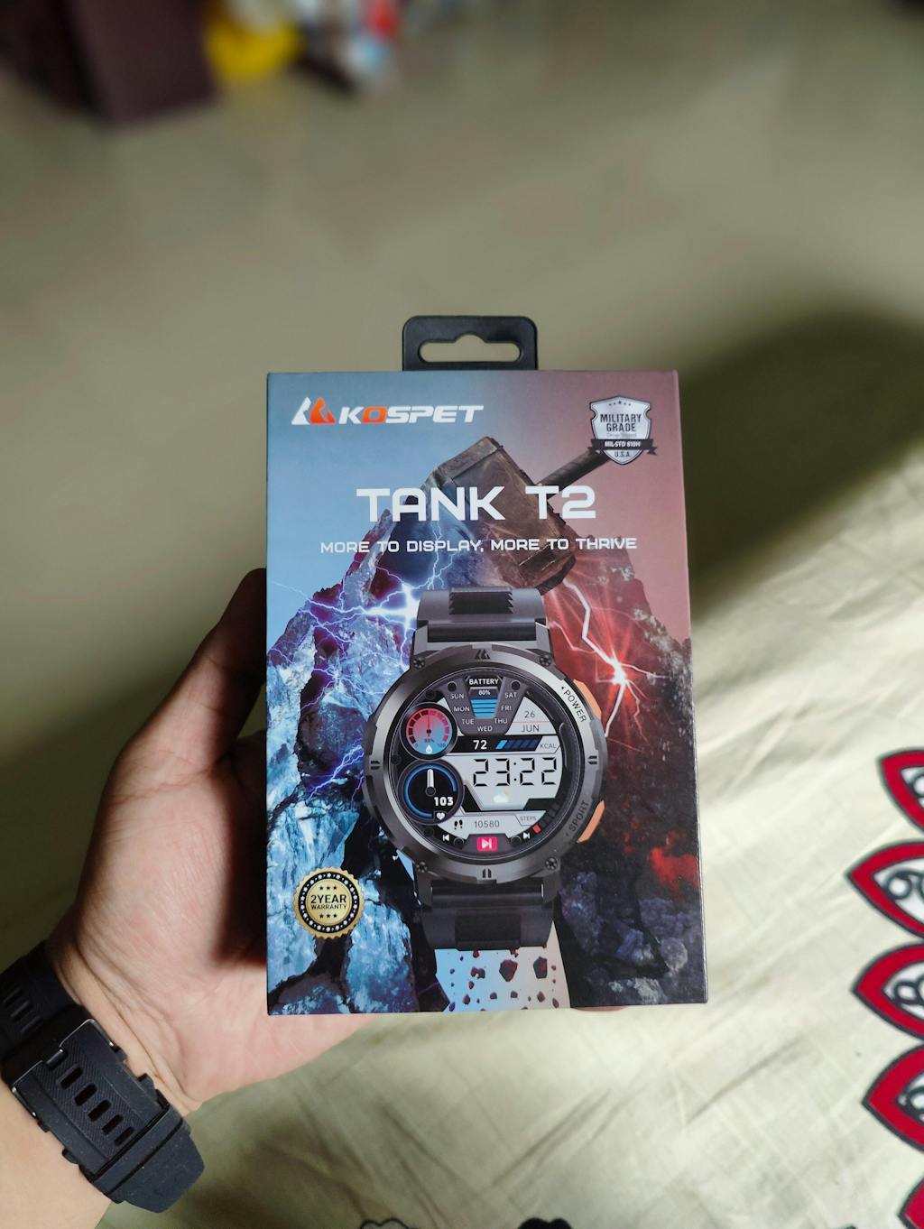 KOSPET TANK T2 Smartwatch | U.S.MIL-STD-Certified Rugged Smartwatch ...