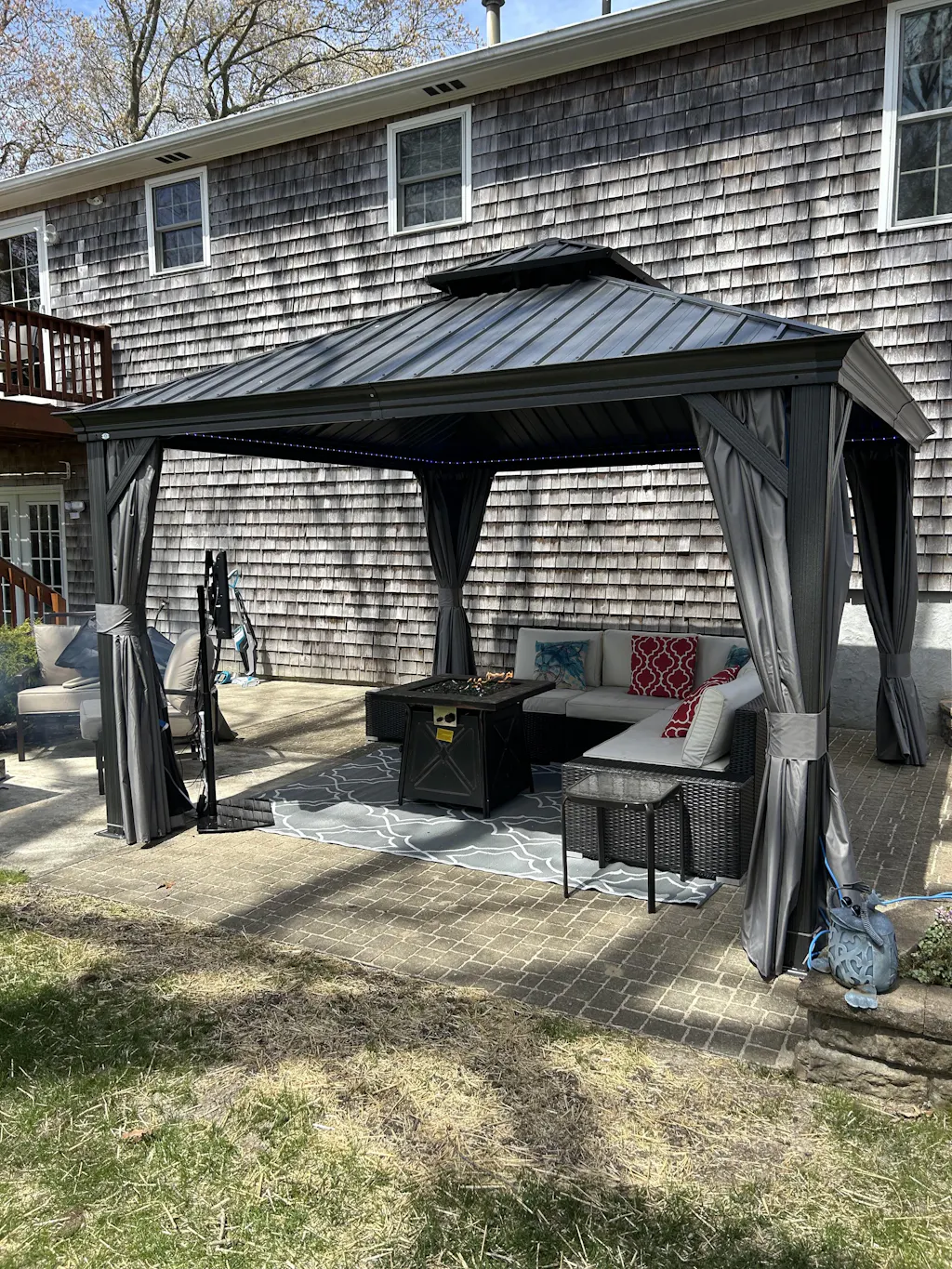 Kozyard Alexander 12' X 12' Hardtop Gazebo, Aluminum Metal Gazebo with