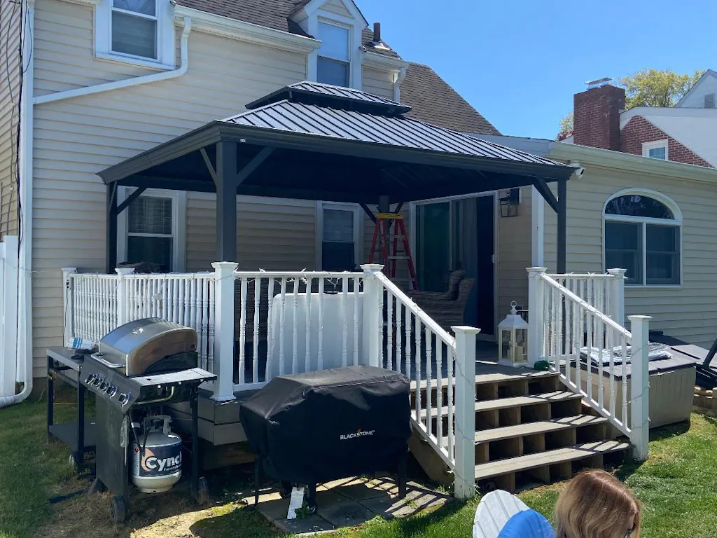 Kozyard Alexander 12' x 14' Hardtop Gazebo, Aluminum Frame with Galvan ...