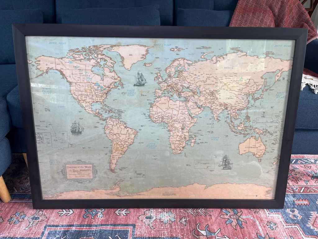World Map Poster - Rustic Style – KR Maps