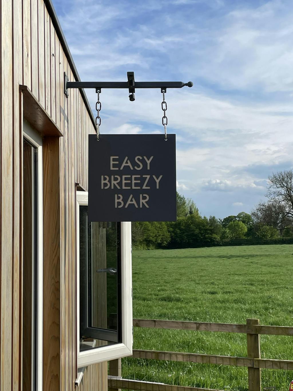 Modern Double Sided Swing Sign / Laser Cut Hanging Signs – Kreativ ...