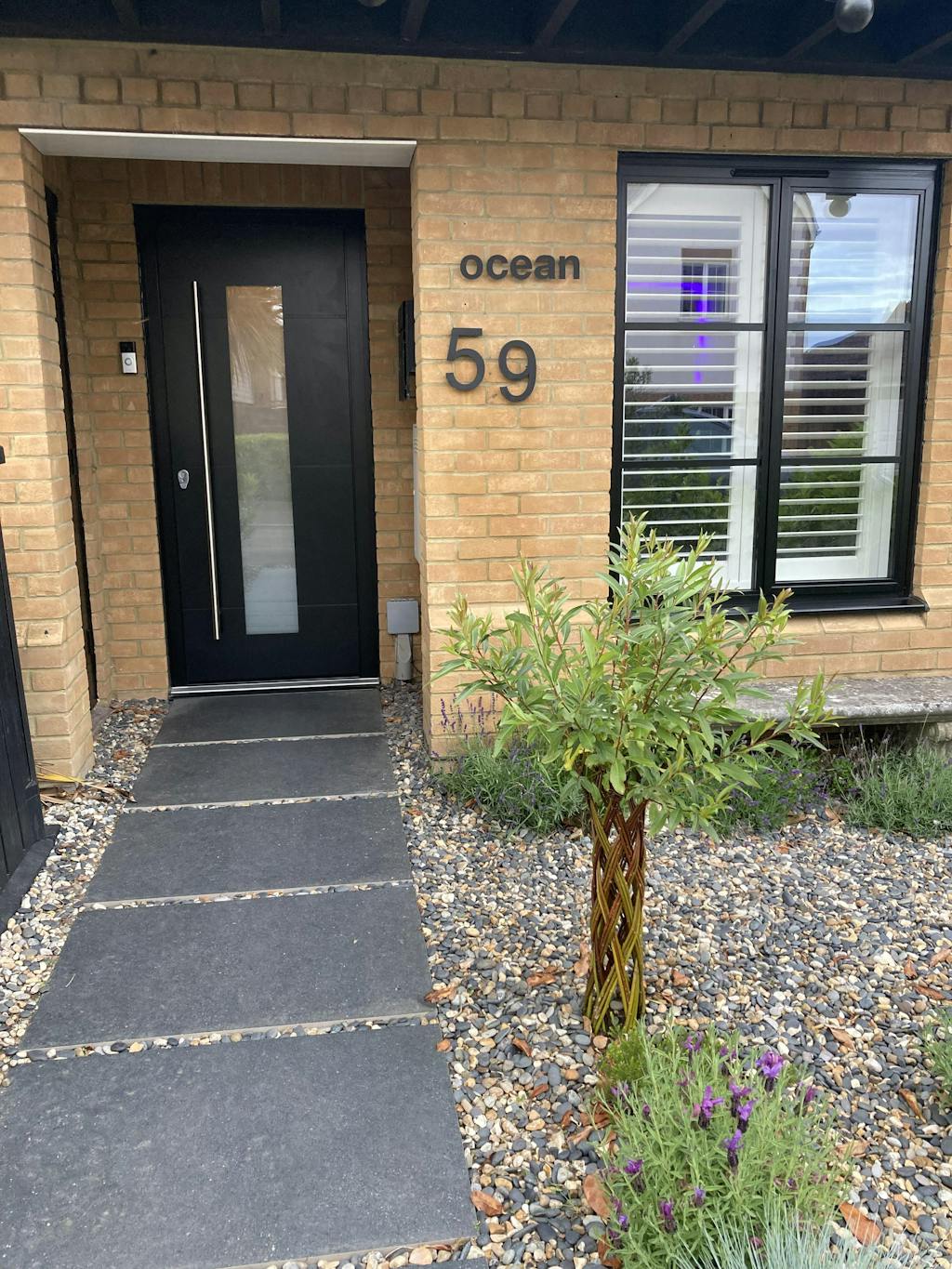 House Name Sign | Modern and Unique Laser Cut Floating Wall Sign ...