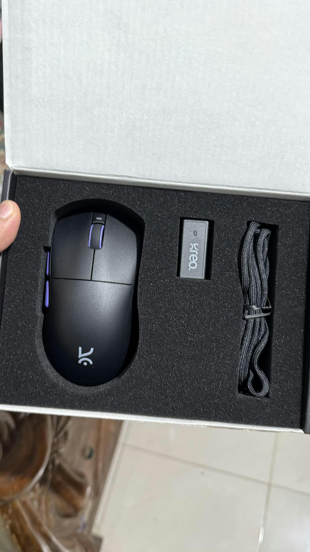 Ikarus Black 55g Wireless Gaming Mouse – Kreo