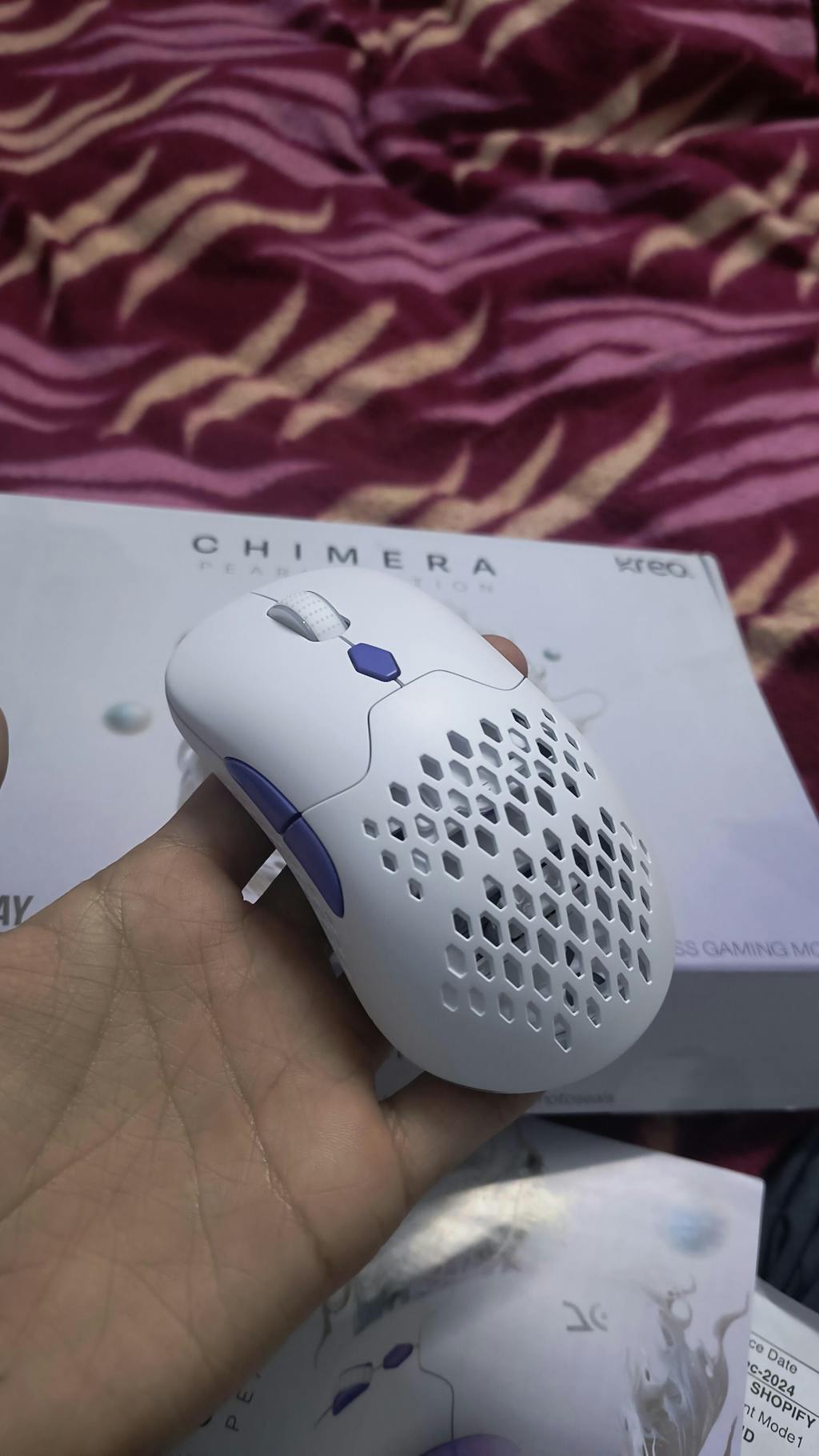 Chimera V2 White Wireless Gaming Mouse – Kreo