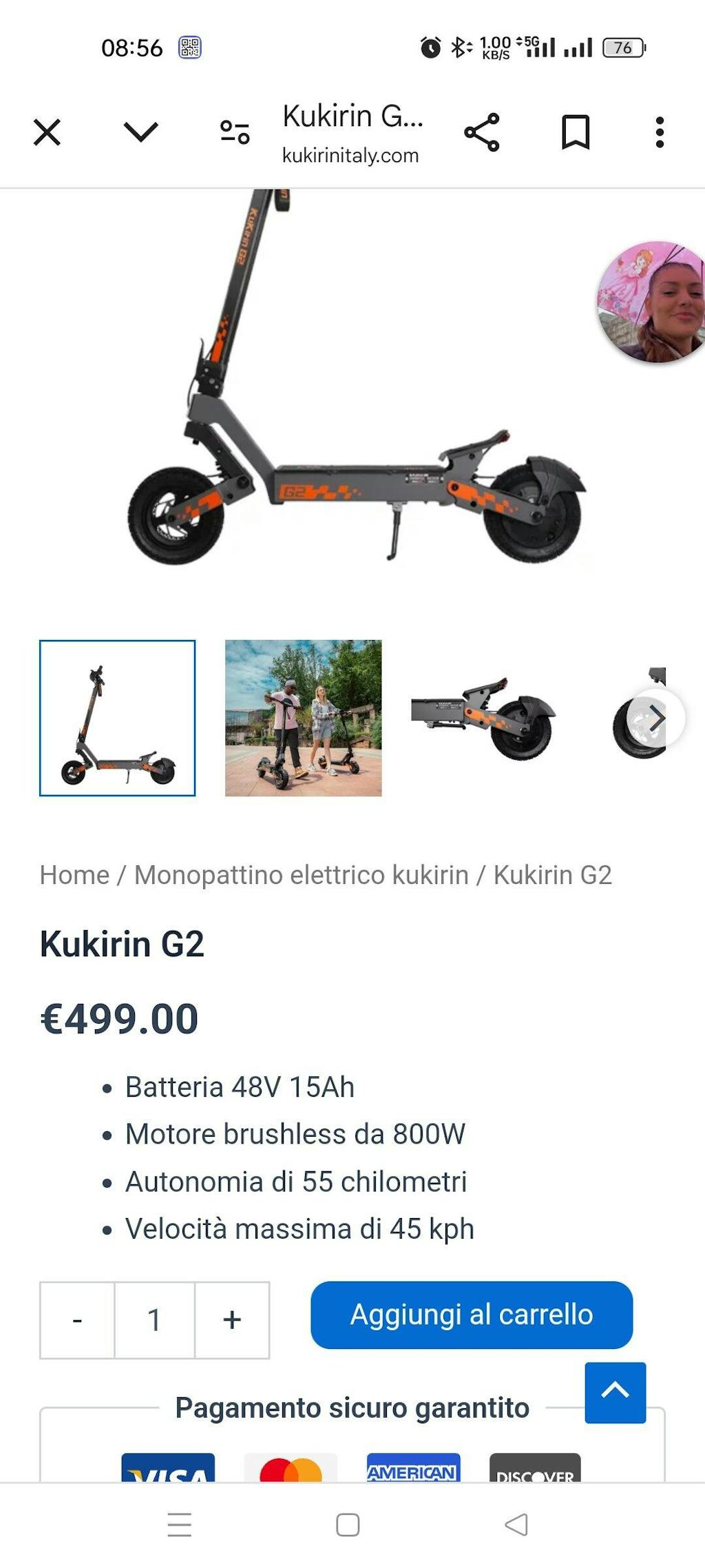 Hulajnoga elektryczna KuKirin (Kugoo Kirin) G2 Pro (certyfikat DGT)