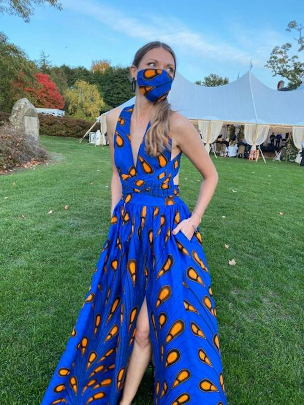 African Print Maxi Dresses | ELLA Infinity Africant Print Maxi Dress ...