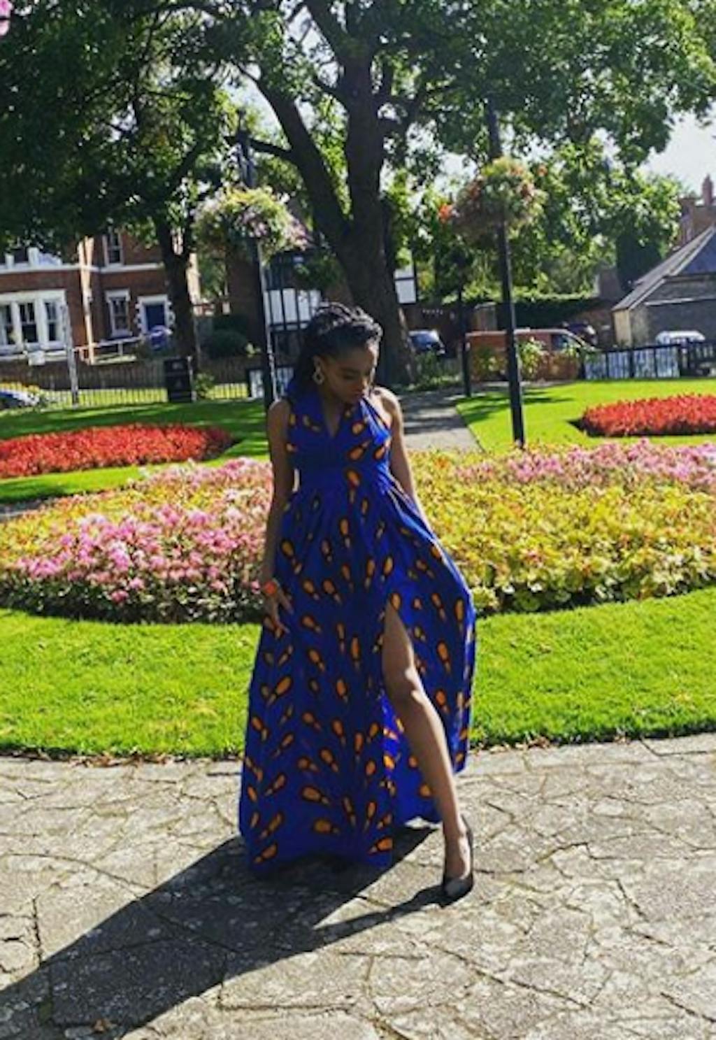 African Print Maxi Dresses | ELLA Infinity Africant Print Maxi Dress ...