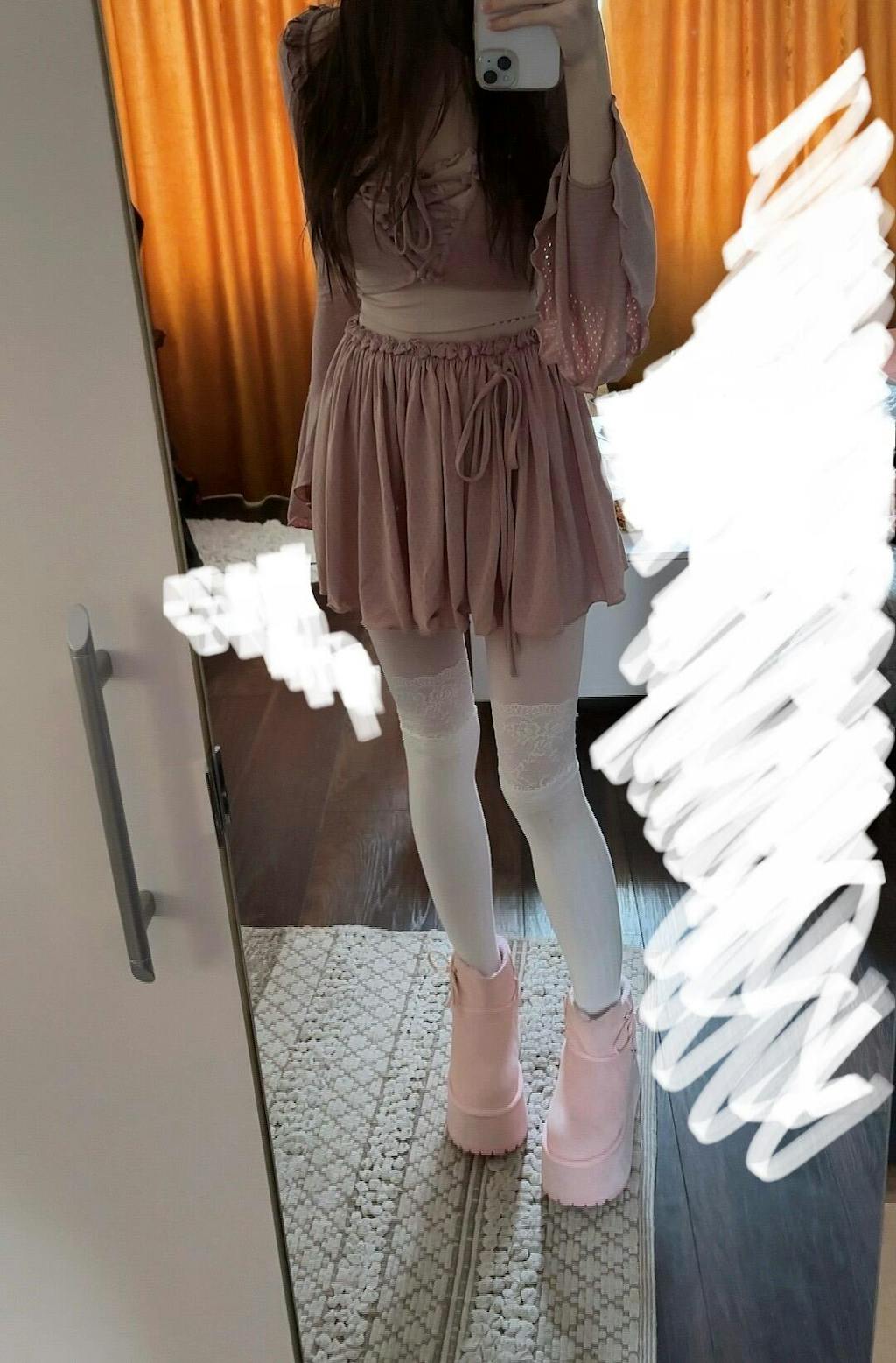 Miss Taro Knit Pantskirt