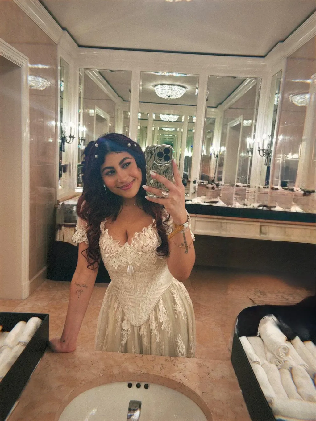 The Tear of Blossom and Candle Corset Dress