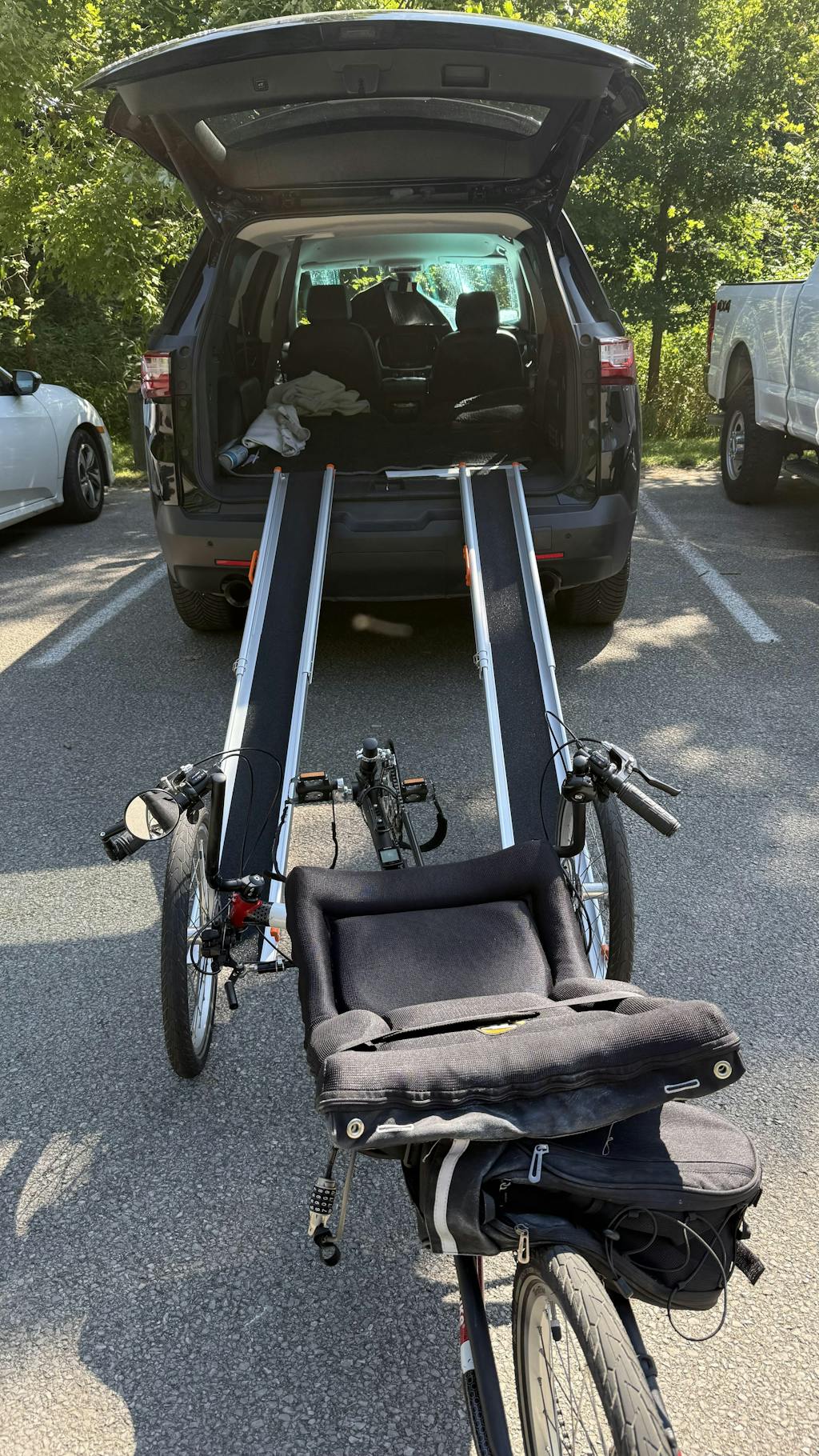 Recumbent Trike Ramps: 7' Adjustable Telescoping