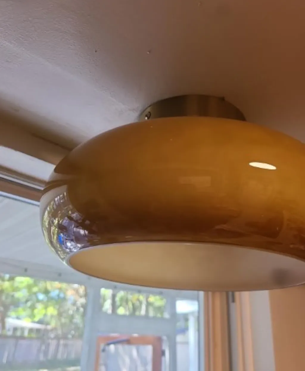 Lampsmodern Vintage Round Ceiling Light Glass Ceiling Lamp For Living Room