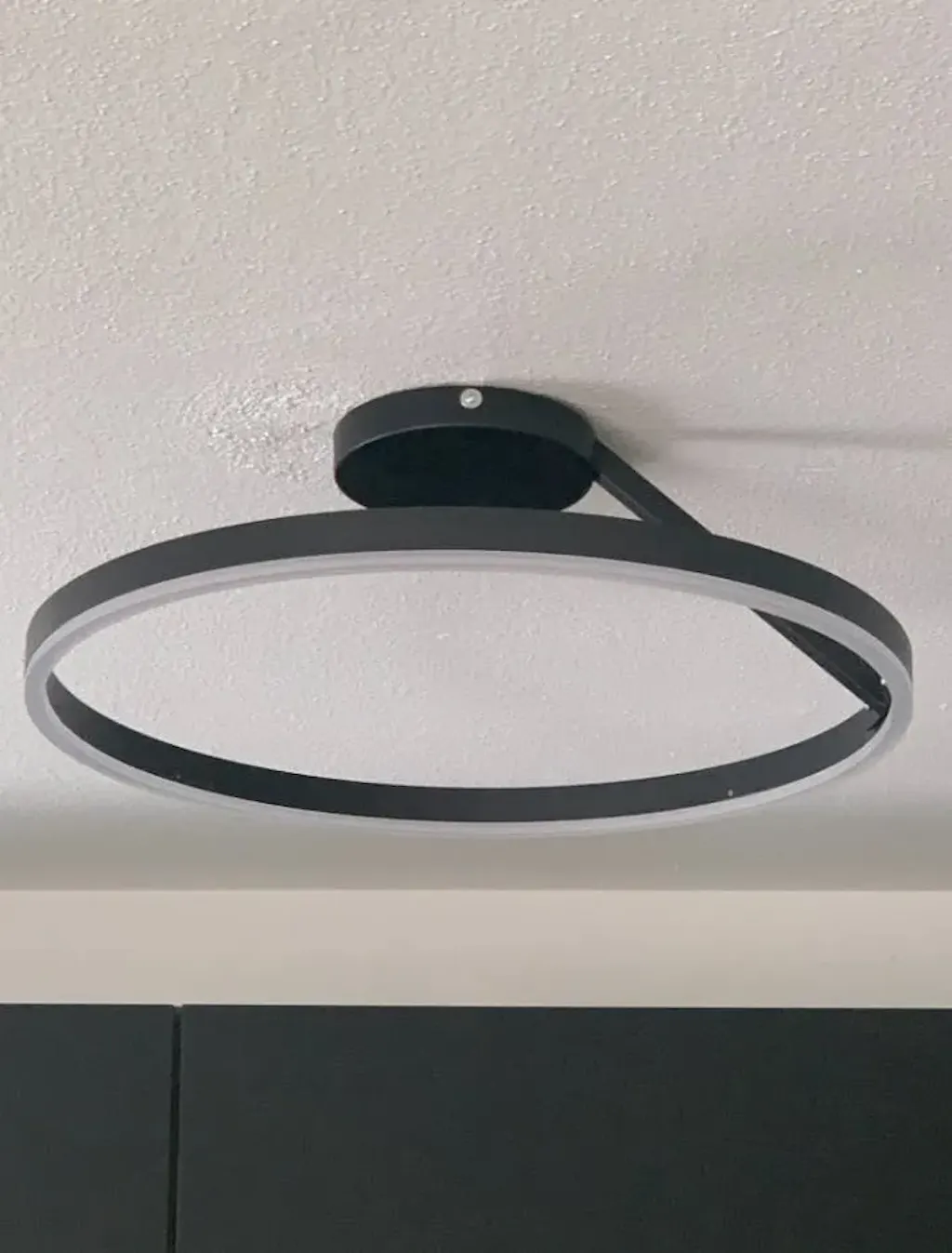 Lampsmodern Living Room Ceiling Light Modern Round Black LED Ceiling Lights