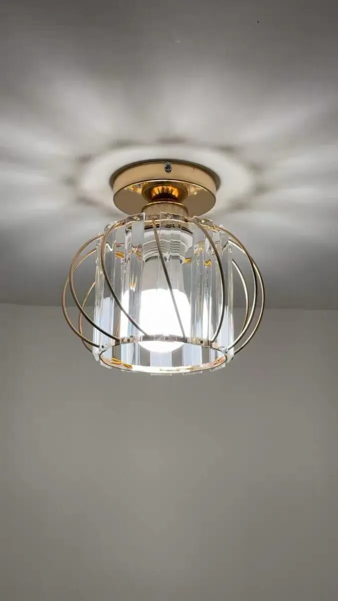 Lampsmodern Simple Black Style Ceiling Lamp Glass Hallway Ceiling Lighting