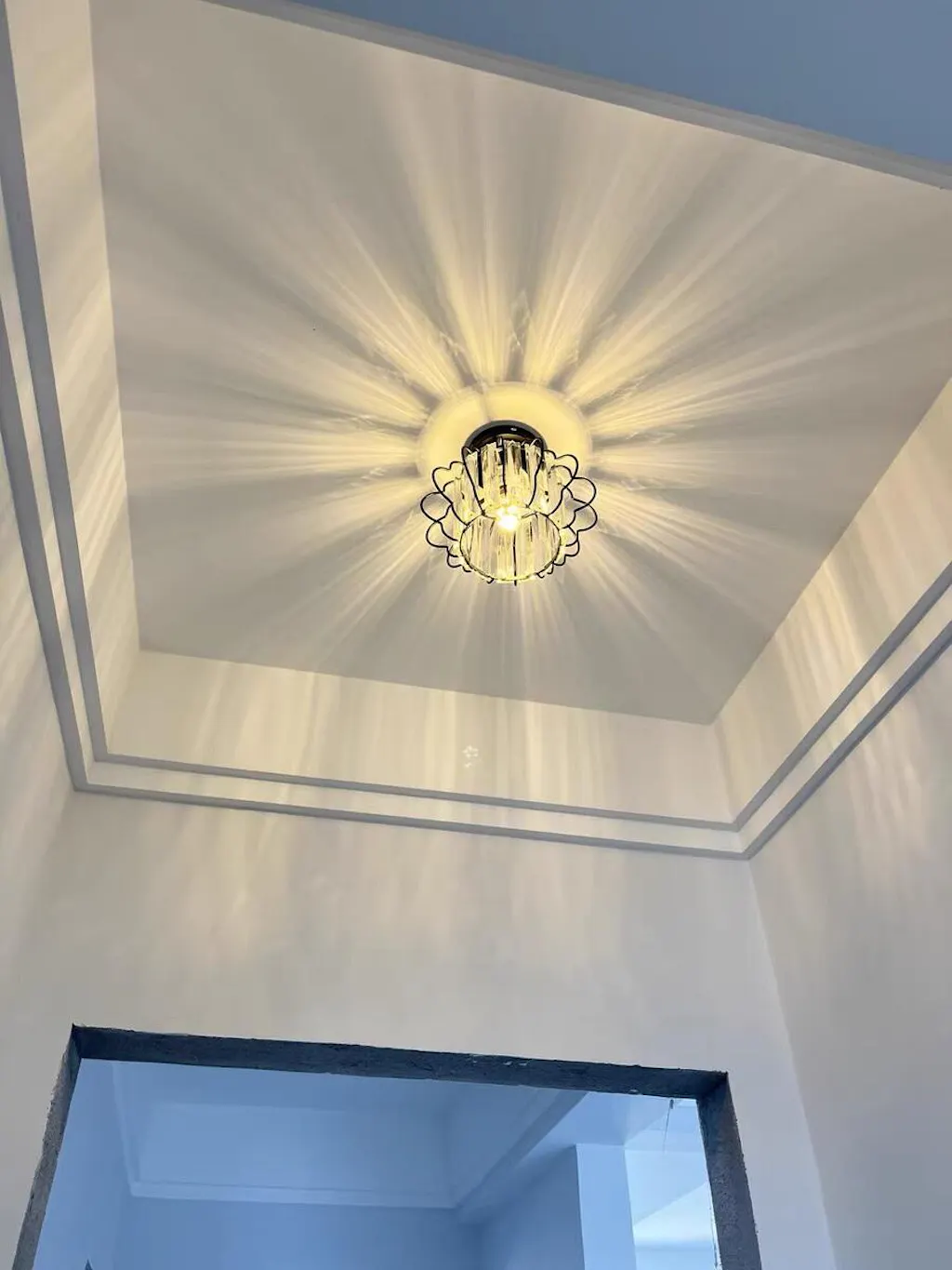 Lampsmodern Ceiling Lamp Luxurious Gold Crystal Hallway Ceiling Light