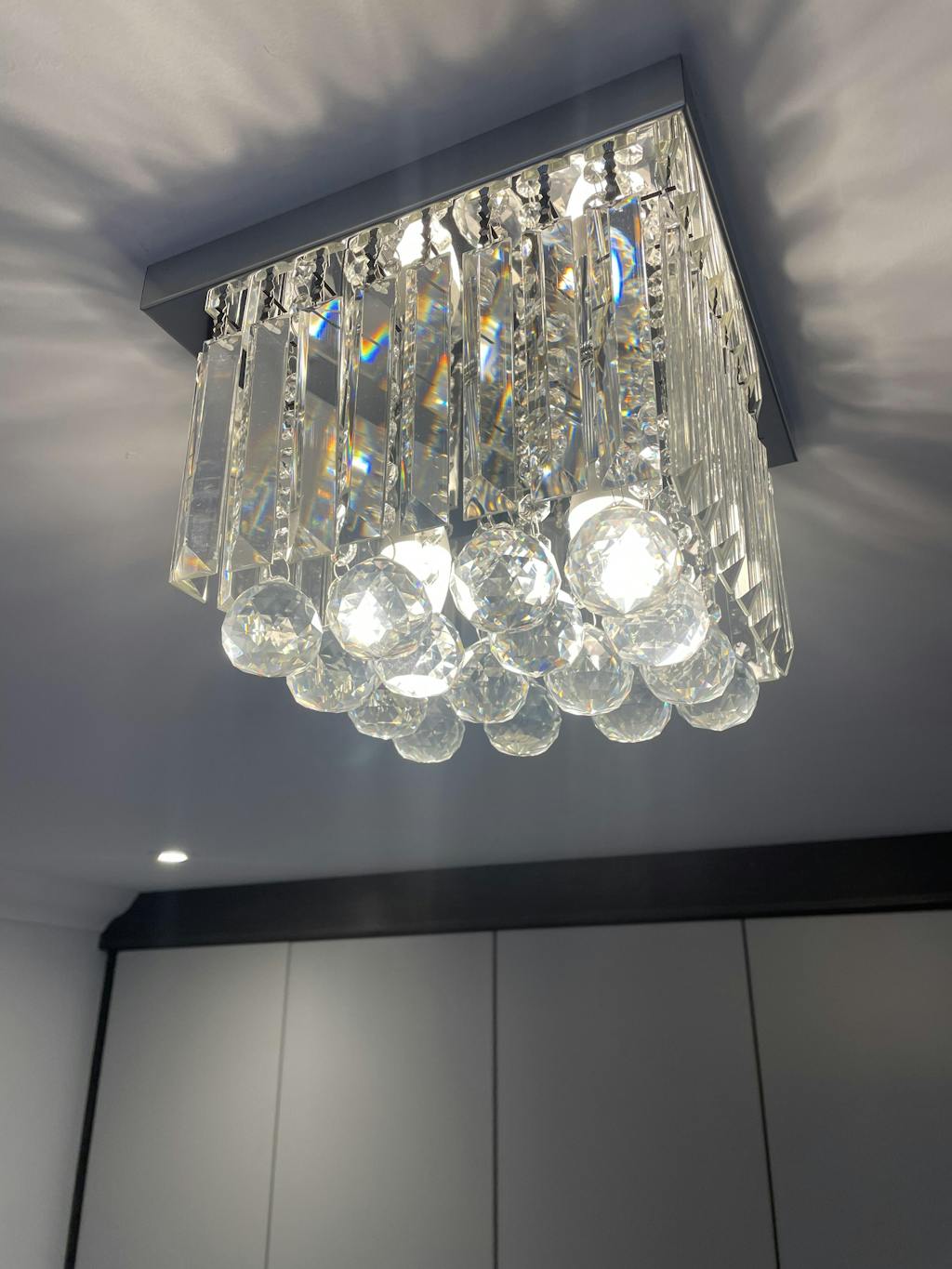 Lampsmodern Ceiling Lamp Modern Crystal Bright Ceiling Light For Dining ...