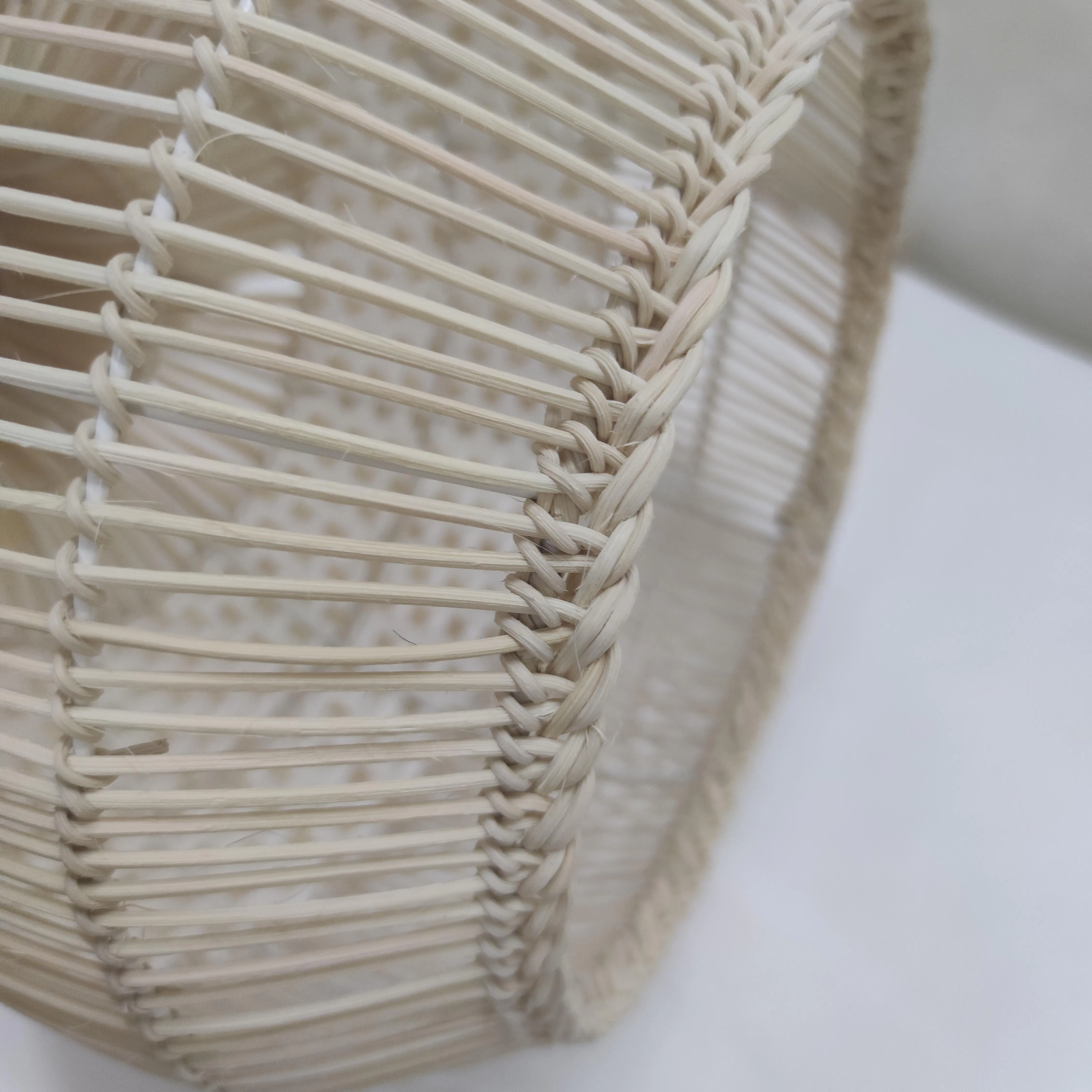 Pendant Light Rattan Kitchen Island Wicker Basket Pendant Light ...