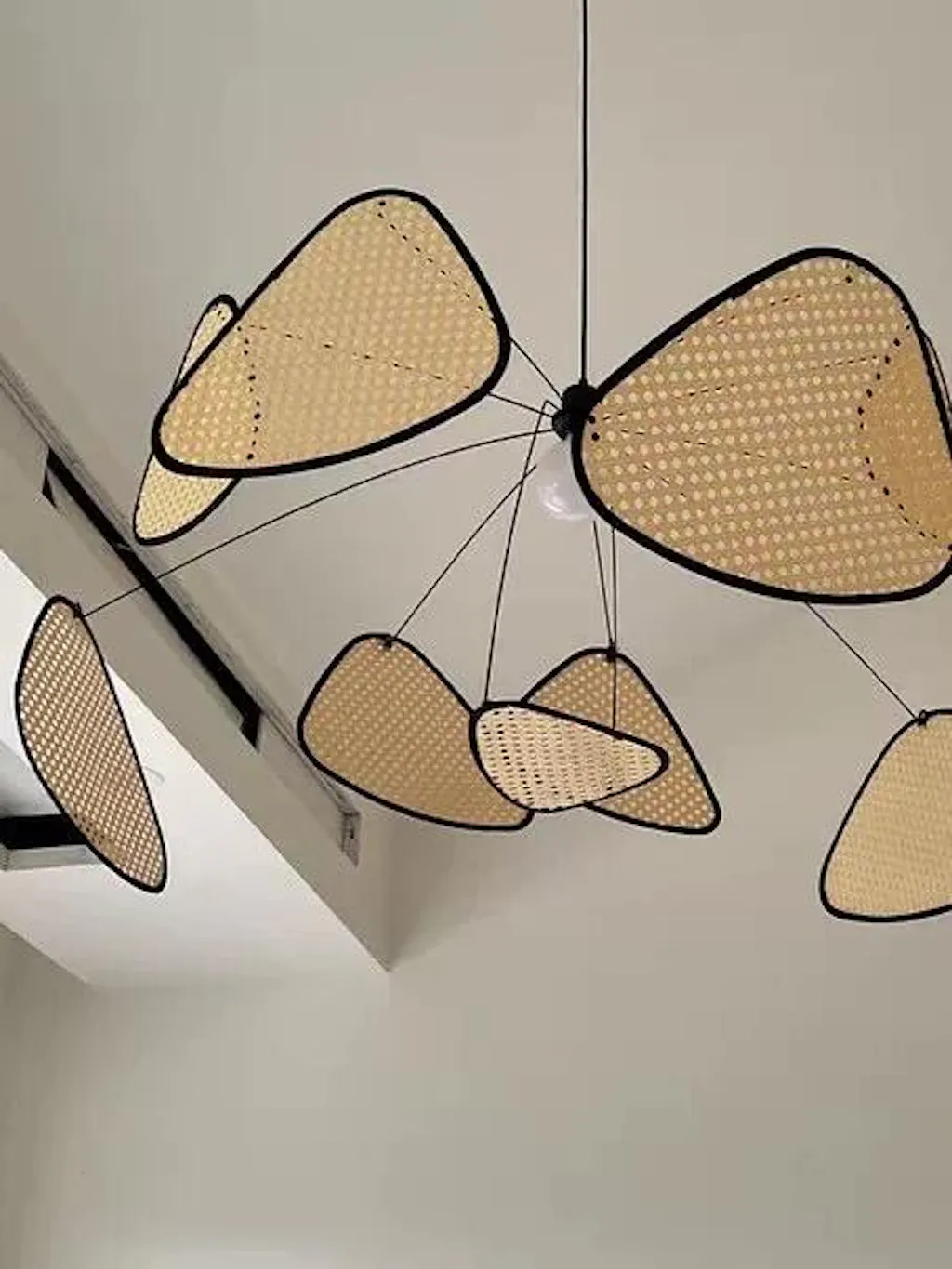 Lampsmodern Pendant Light Irregular Shape Rattan Pendant Lamp Kitchen ...