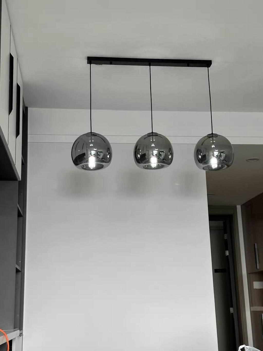 Lampsmodern Pendant Light Handblown Stained Glass Orb Pendant Light Lampshade Hanging Lamp Fixtures