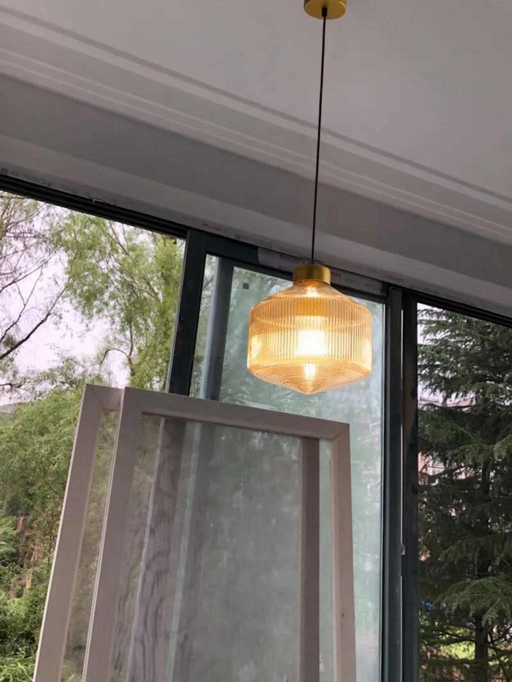 Lampsmodern Pendant Light Contemporary Simple Clear Glass Pendant Lamp ...