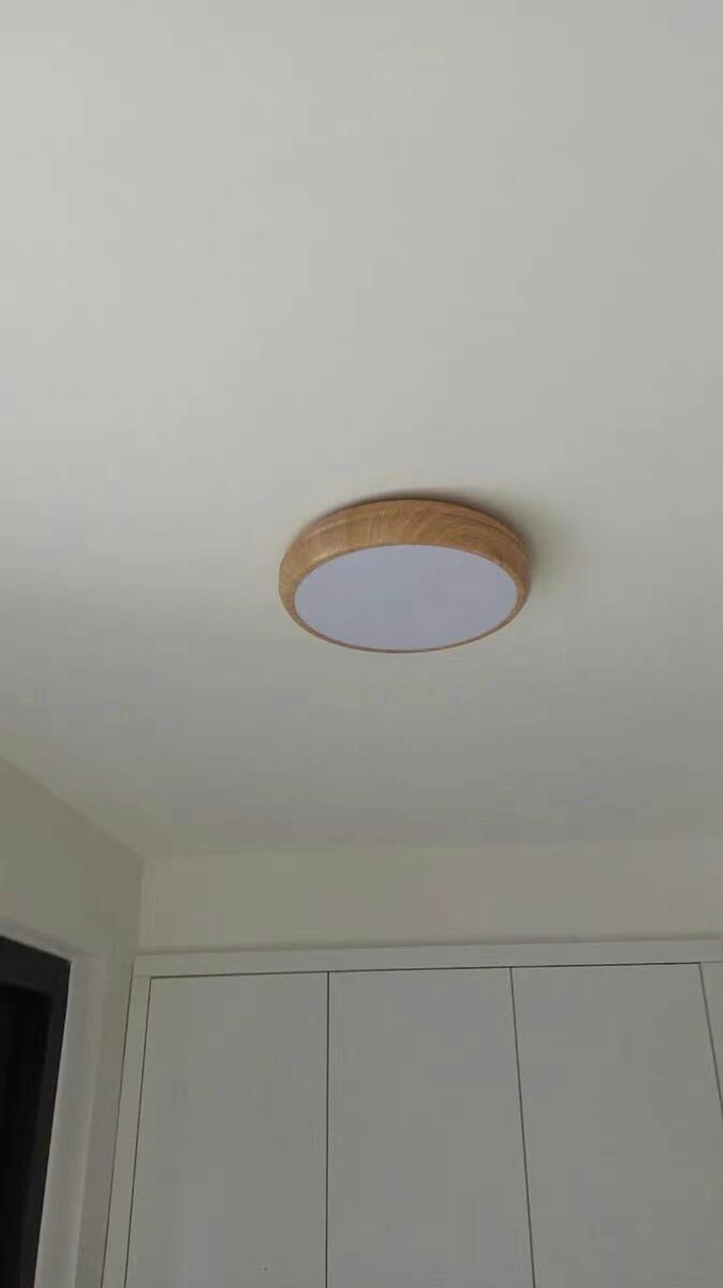 Lampsmodern LED Scandinavian Wood LED Round Ceiling Lamp For Living Room