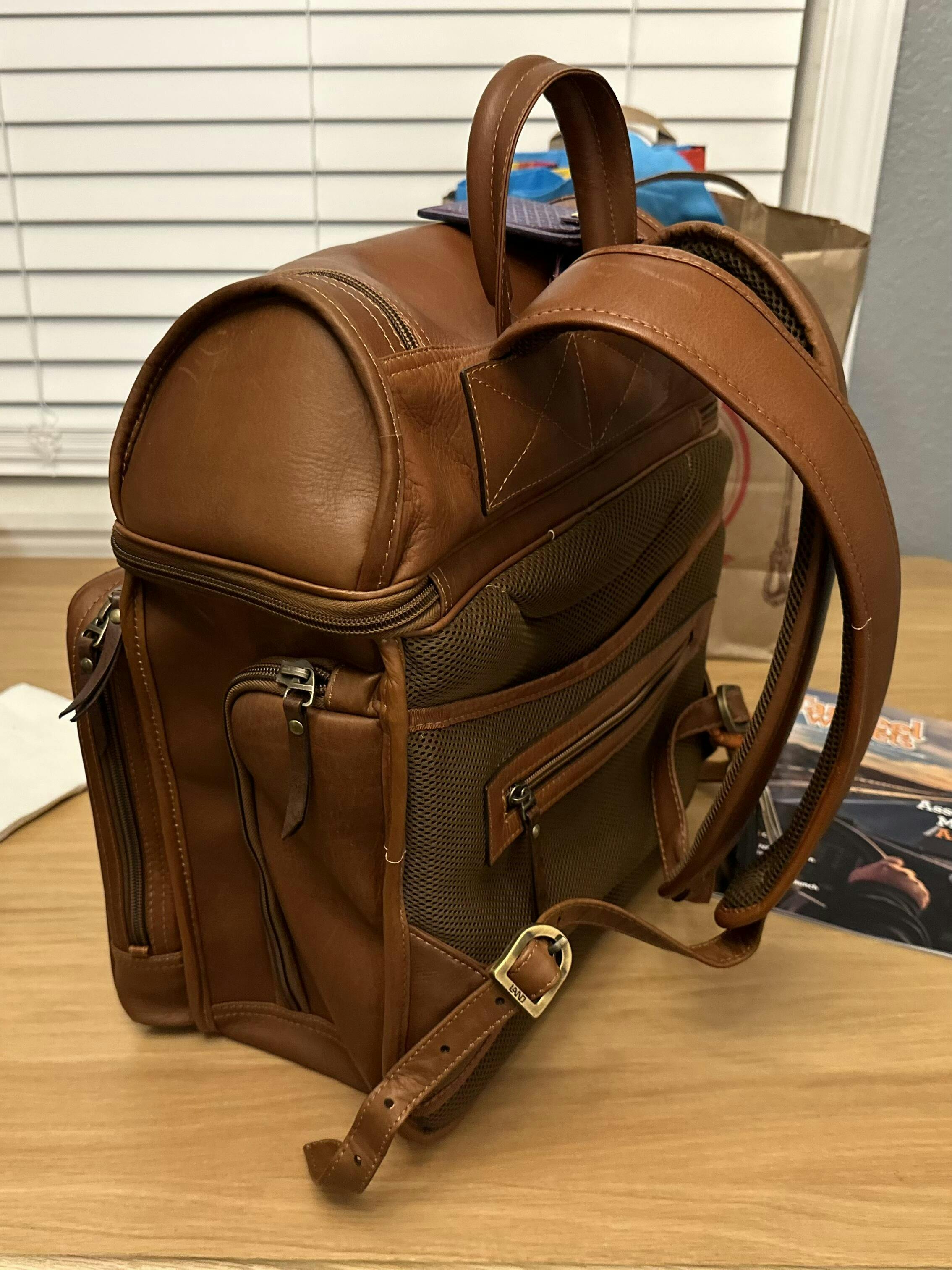 The Backpack – LAND Leather Goods