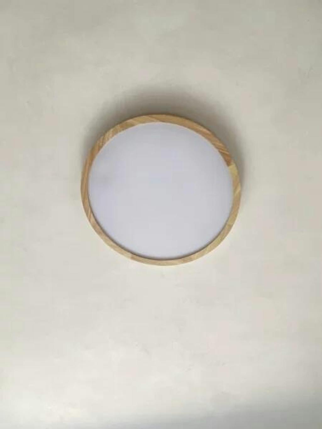 Modern Wood Round Flush Mount Ceiling Lights Living Room | Las Sola