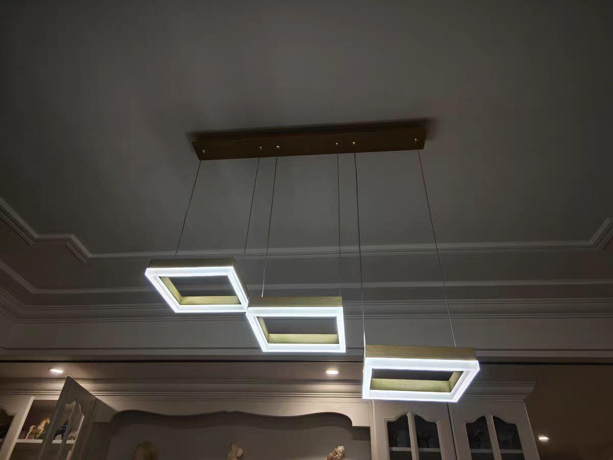 Raheel Modern Cluster 3 Lights Pendant Light Square