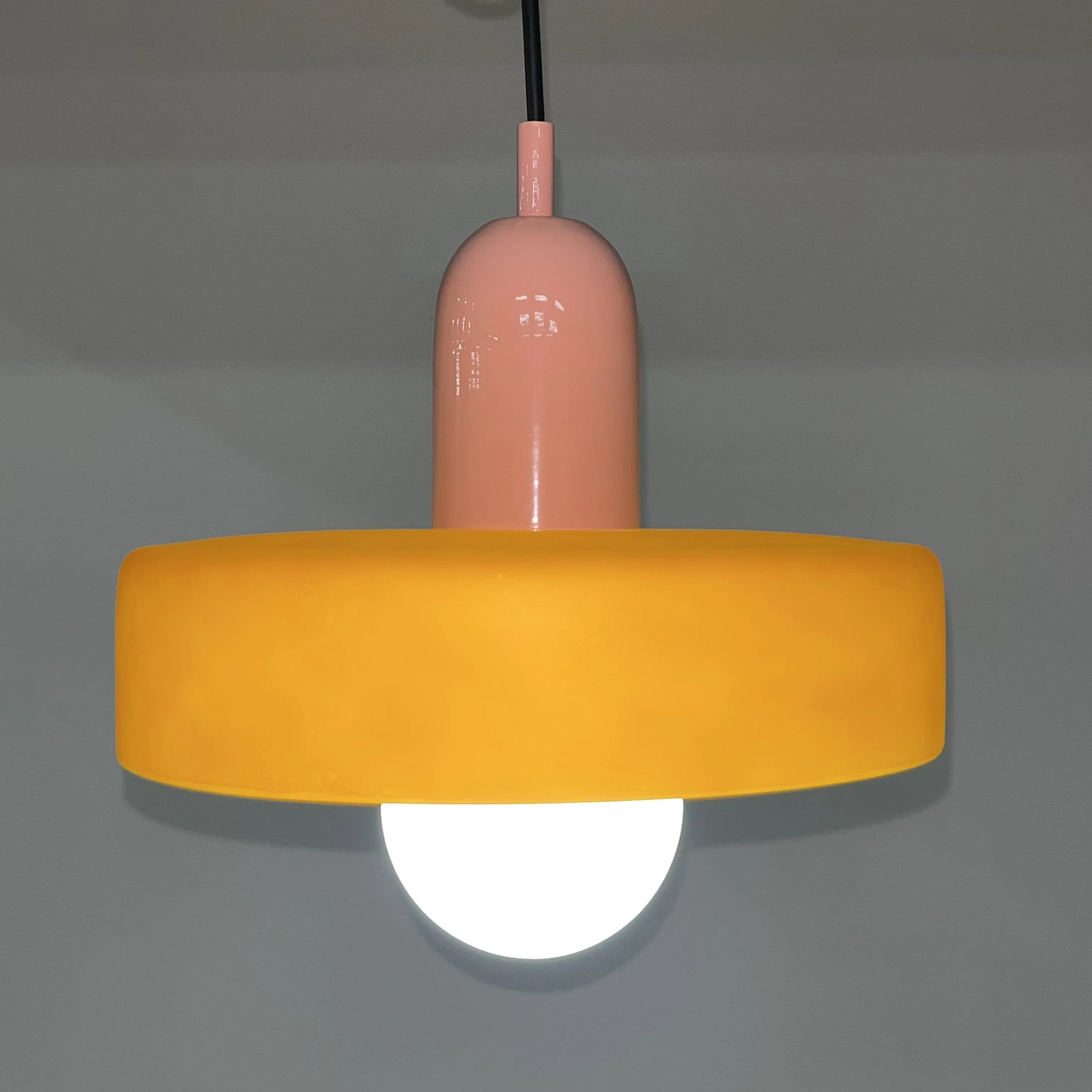 Morandi Vintage LED Glass Pendant Light, Multicolor