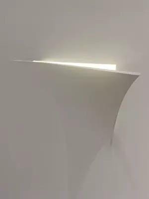 Modern Recessed Metal/Plaster LED Wall Lamp White Living Room | Las Sola