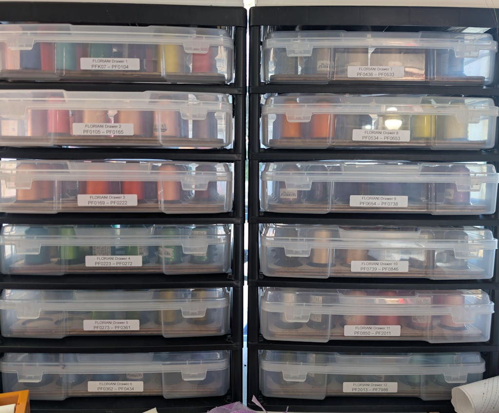 Floriani Embroidery Thread Storage Trays | thread spool organizers | e ...