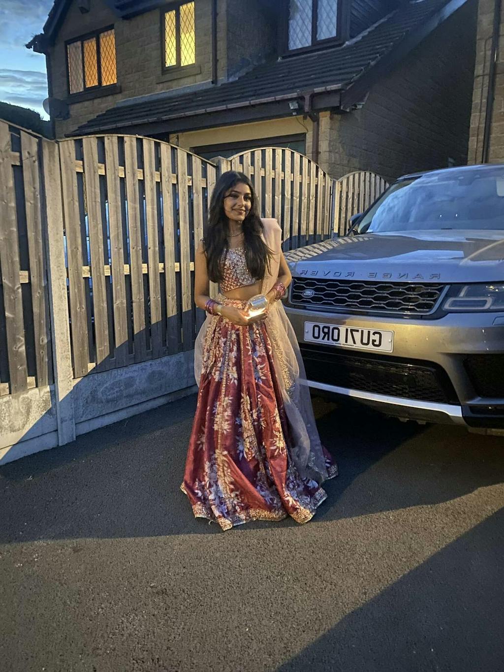 Maroon Floral Printed Lehenga – Lashkaraa