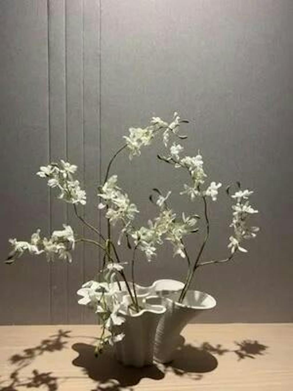 Table Top Vase Paloma White Ceramic Large 30 cm